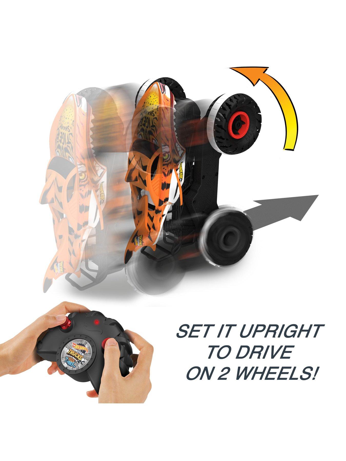 Hot Wheels Monster Trucks Remote Control Unstoppable Tiger Shark | Very