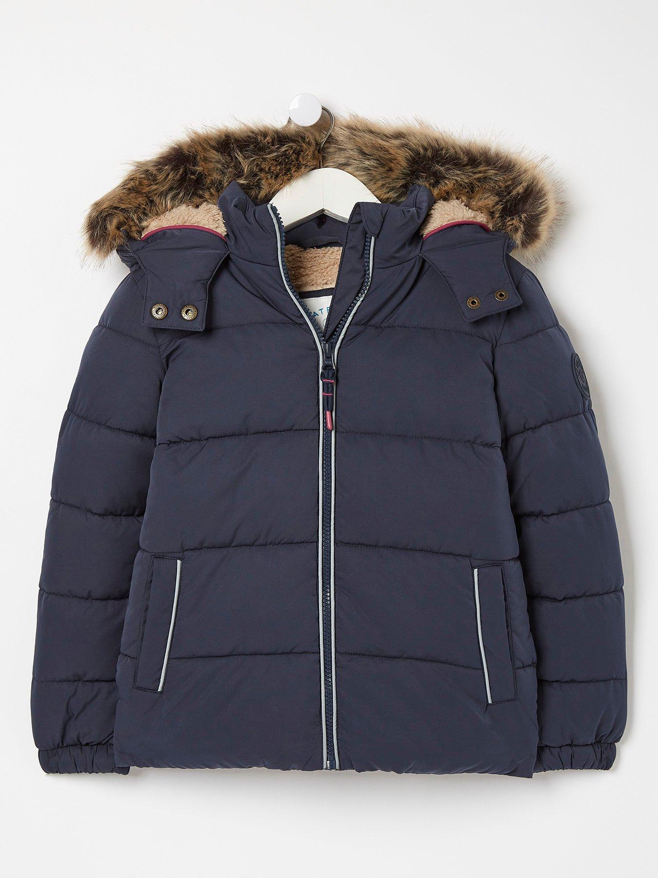FatFace Girls Elsie Padded Jacket - Navy | very.co.uk