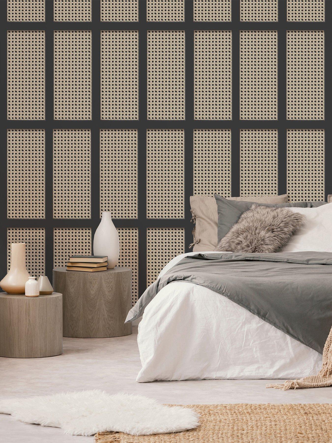 Fine Decor Cane Panel Sidewall Wallpaper | very.co.uk