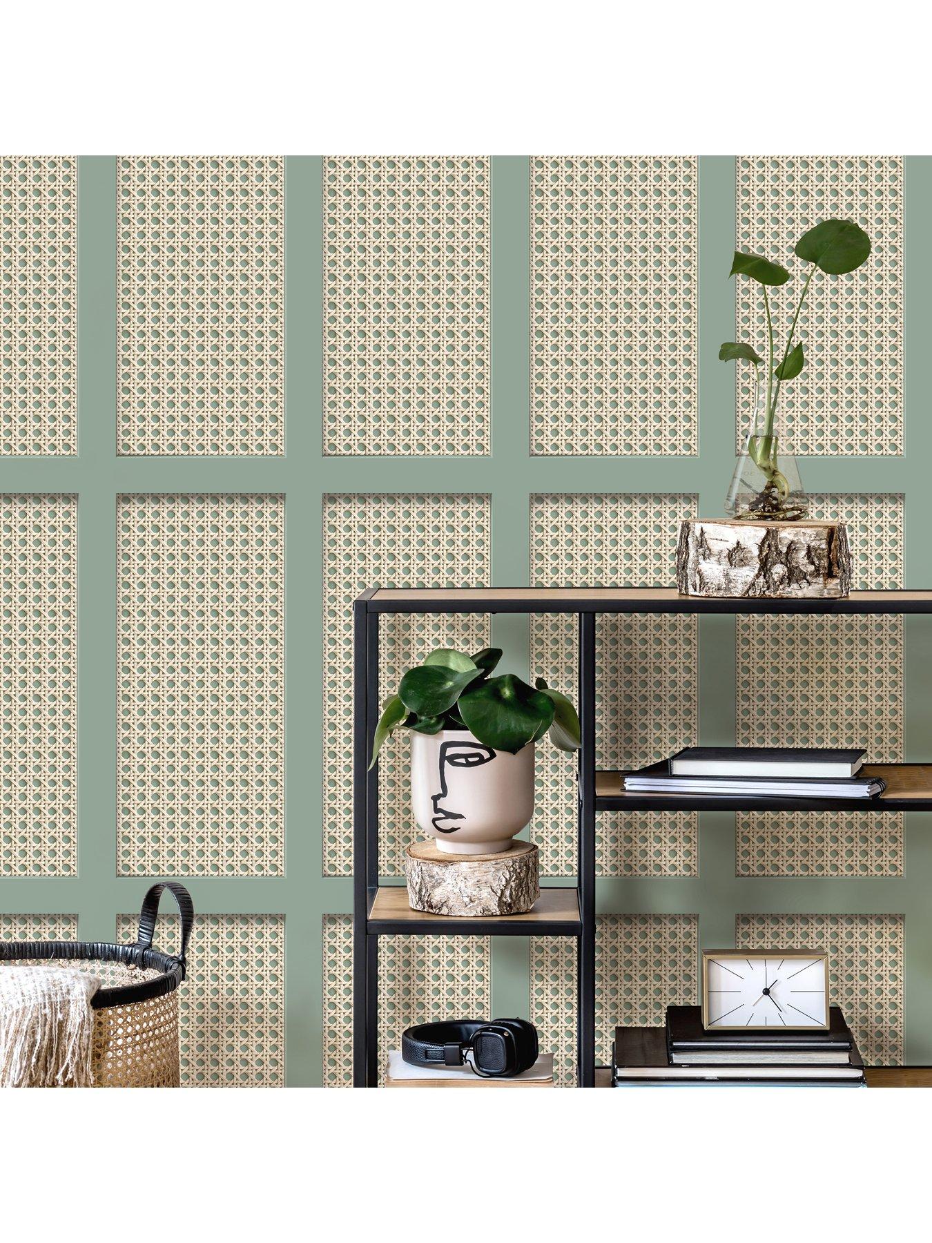 Fine Décor Cane Panel Sidewall Wallpaper | Very