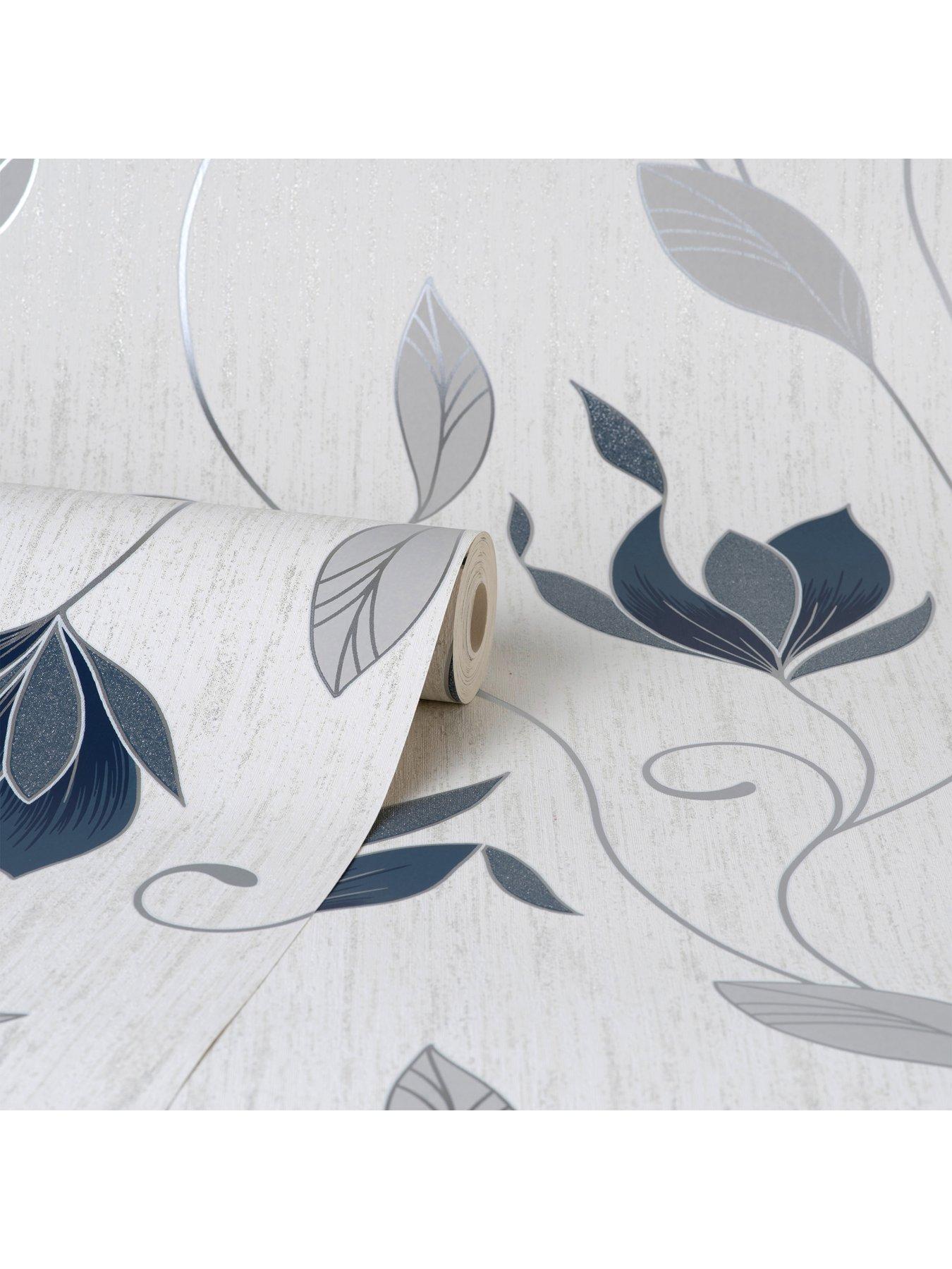 Crown Synergy Floral Sidewall Wallpaper | very.co.uk