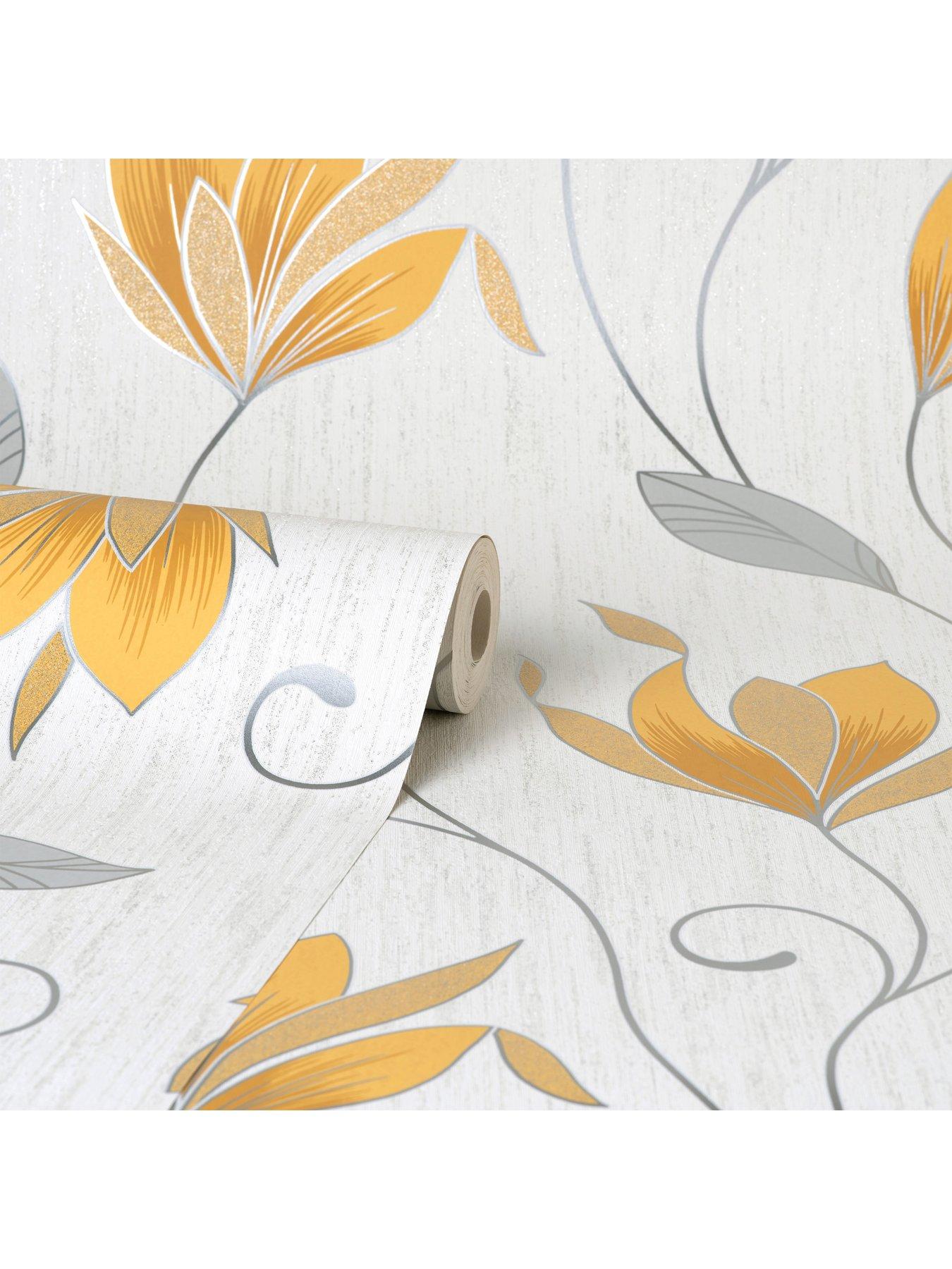 Crown Synergy Floral Sidewall Wallpaper | very.co.uk