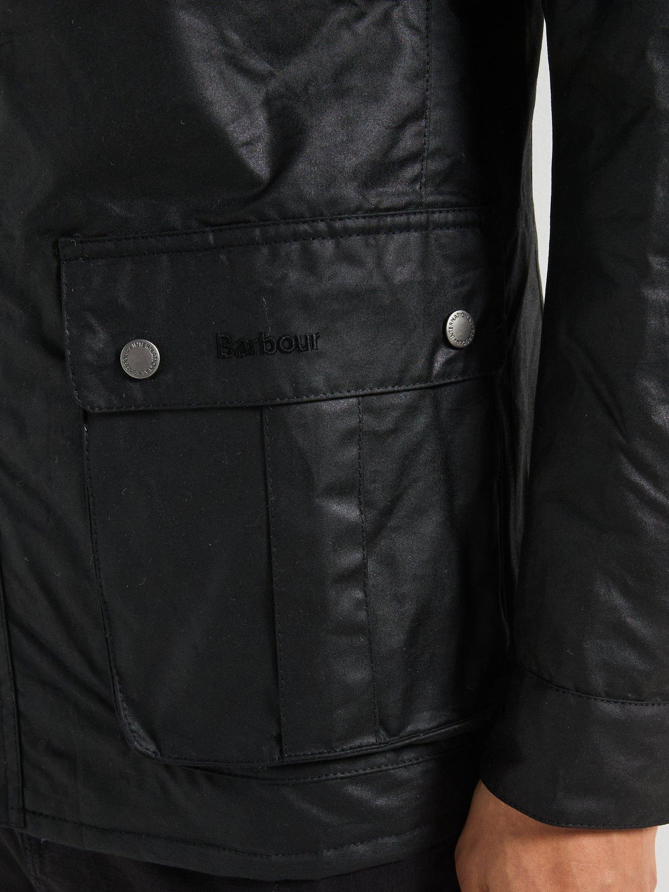 Barbour International Duke Wax Jacket - Black | Very