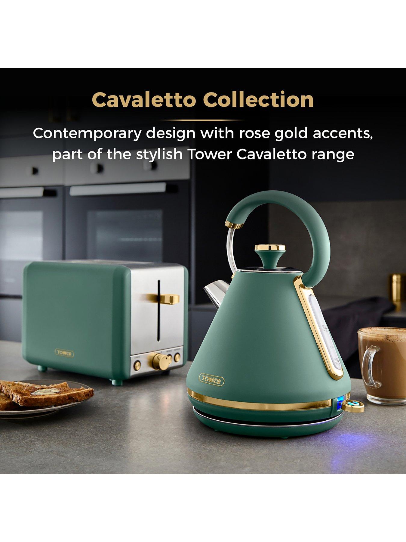 Tower Cavaletto 850W 2-Slice Toaster - Jade | Very