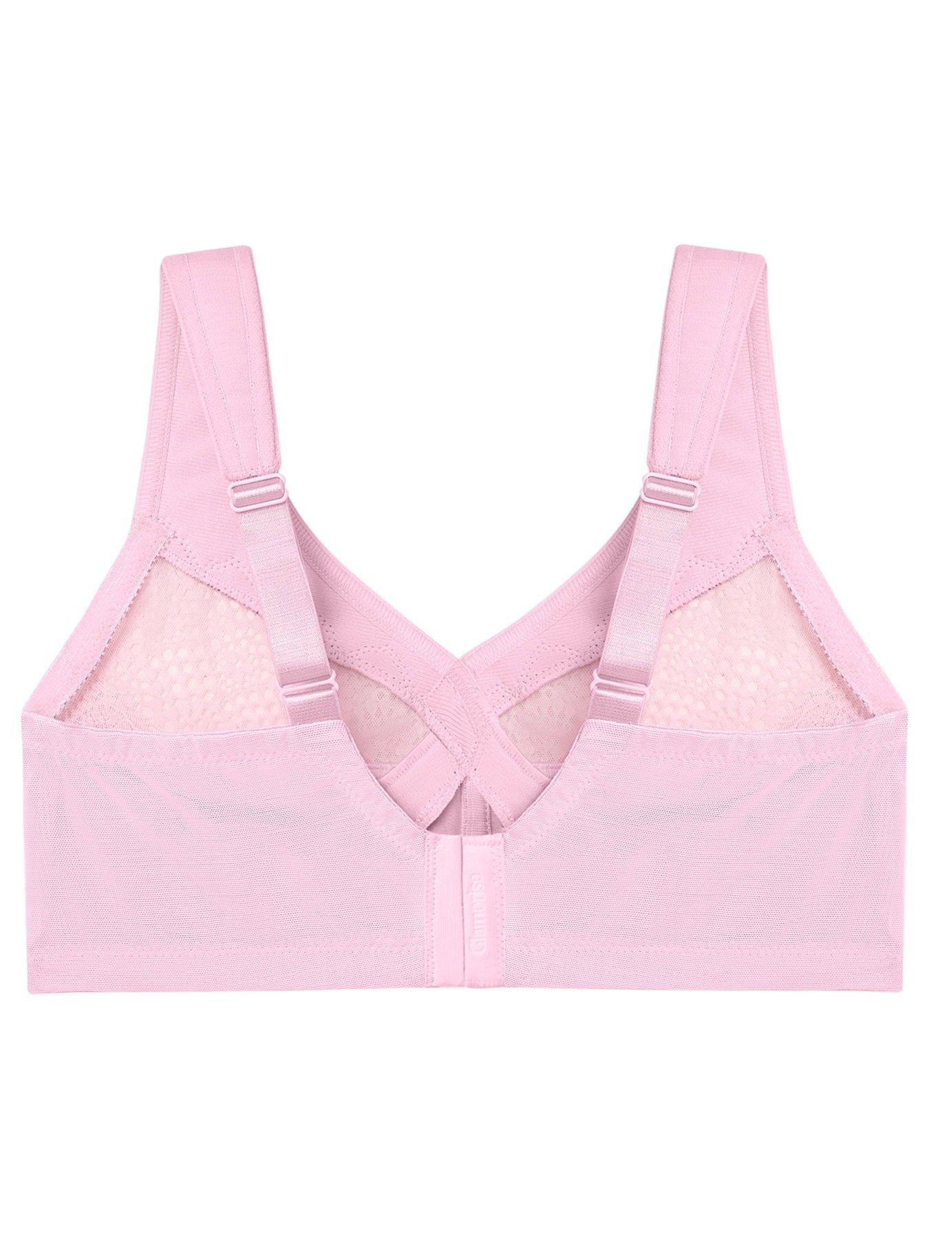 Glamorise Magiclift Non Wire Moisture Control Bra - Pink Heather | Very