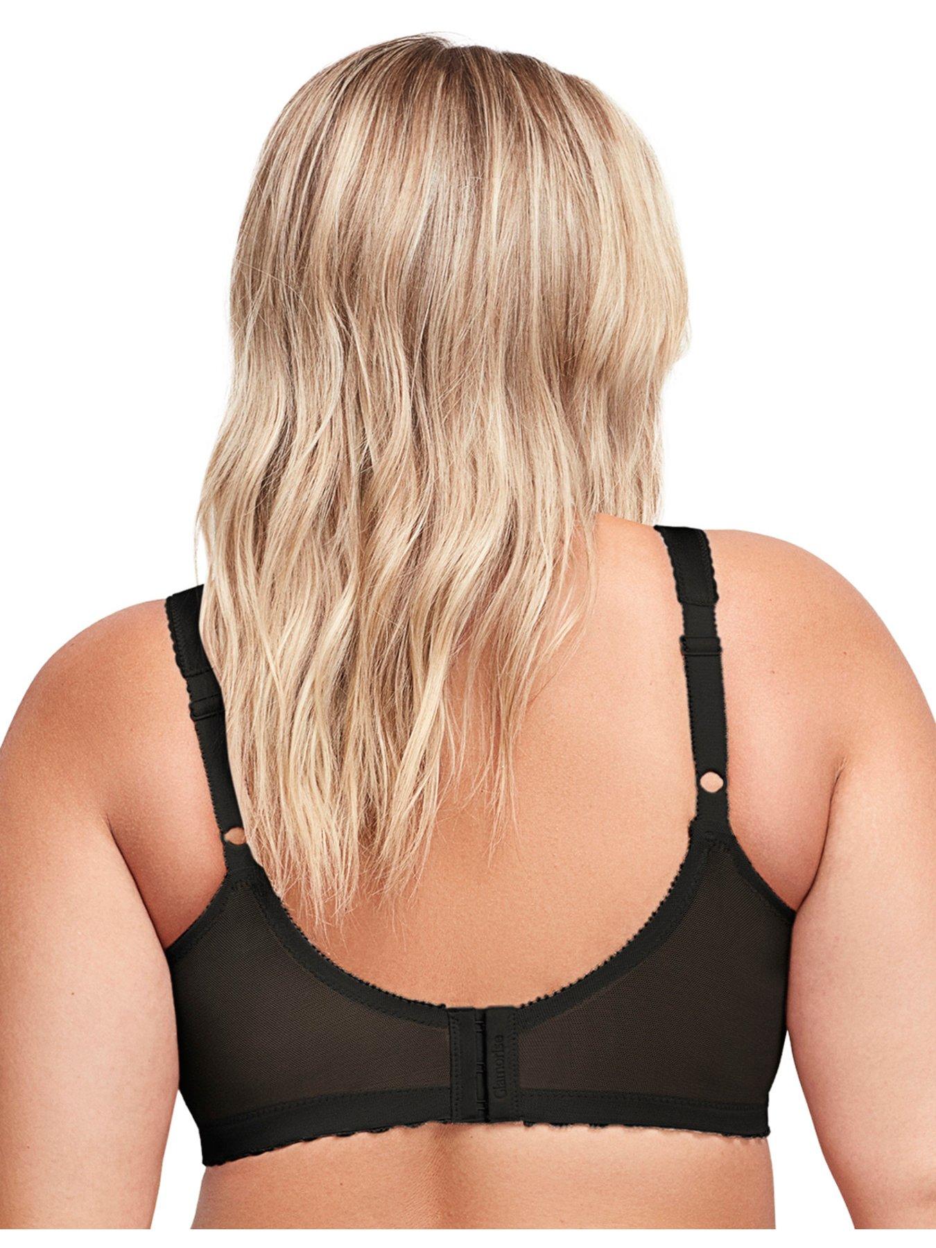 Glamorise Magiclift Non Wire Original Support Bra - Black | very.co.uk