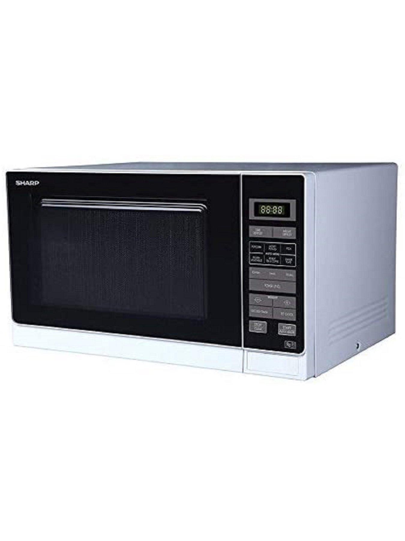Sharp R372WM 25 Litre 900W Solo Microwave - White | very.co.uk