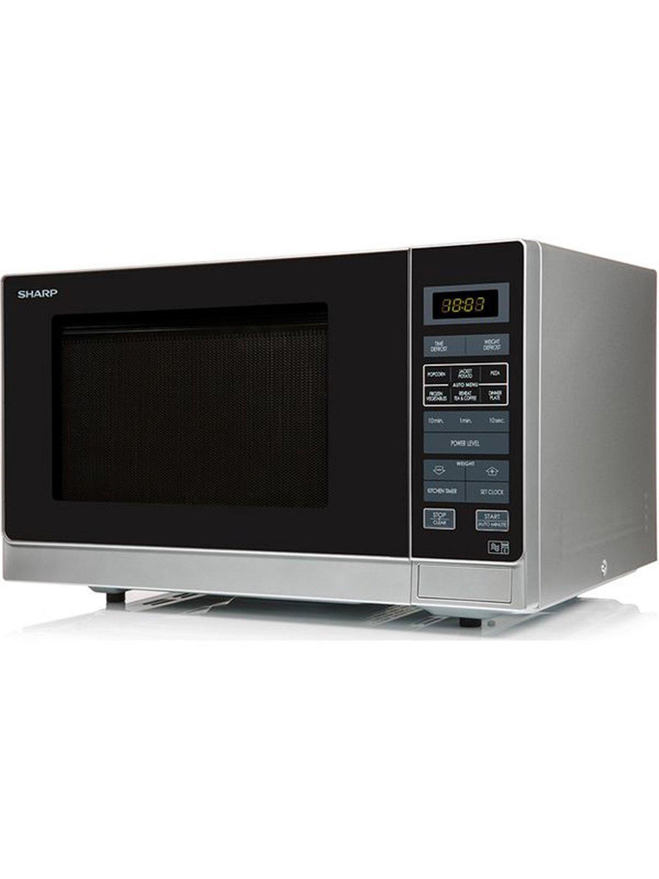 Sharp R372SLM 25-Litre 900W Solo Microwave - Silver | Very