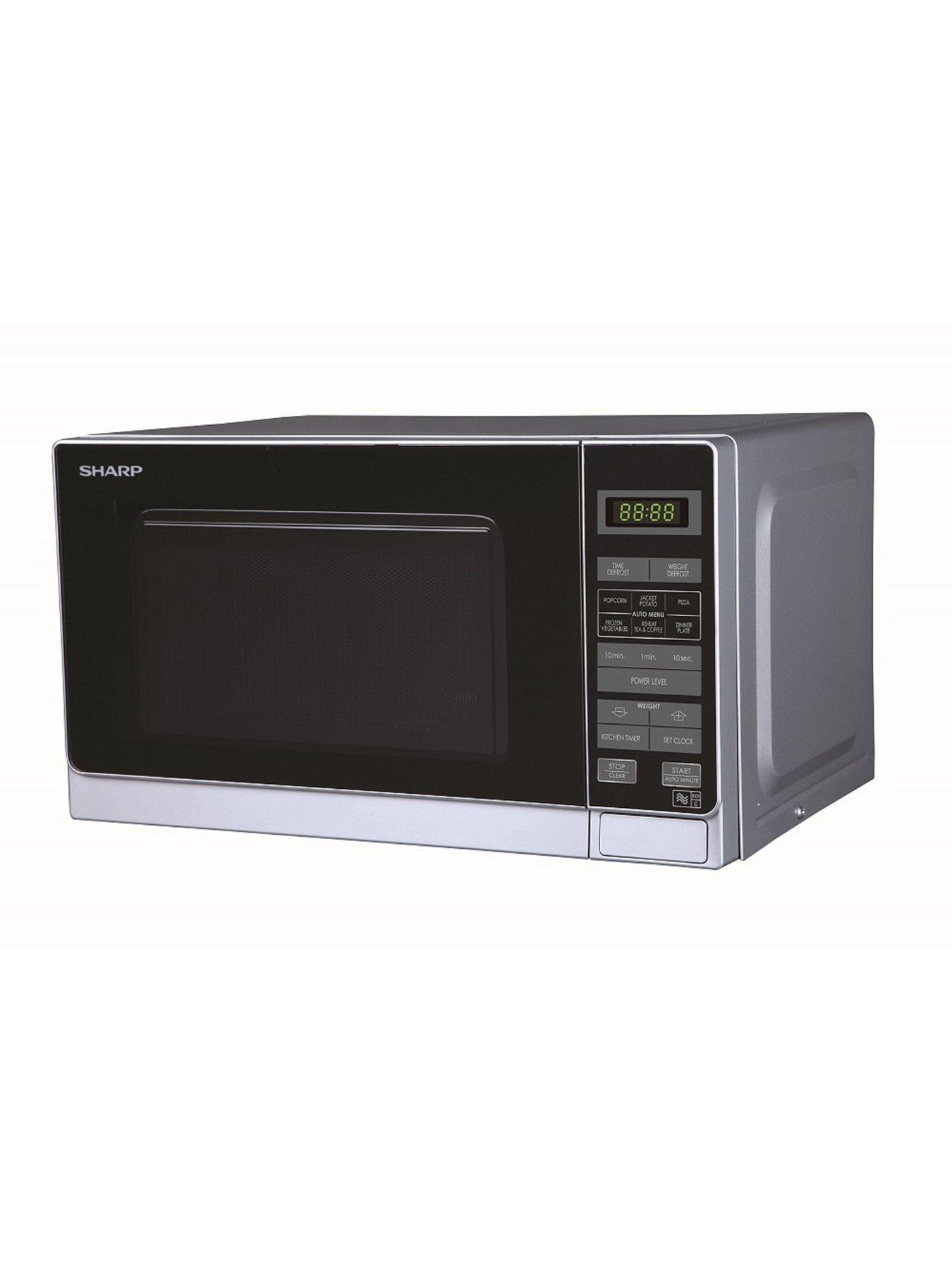 Sharp R272SLM 20-Litre 800W Microwave - Silver | very.co.uk