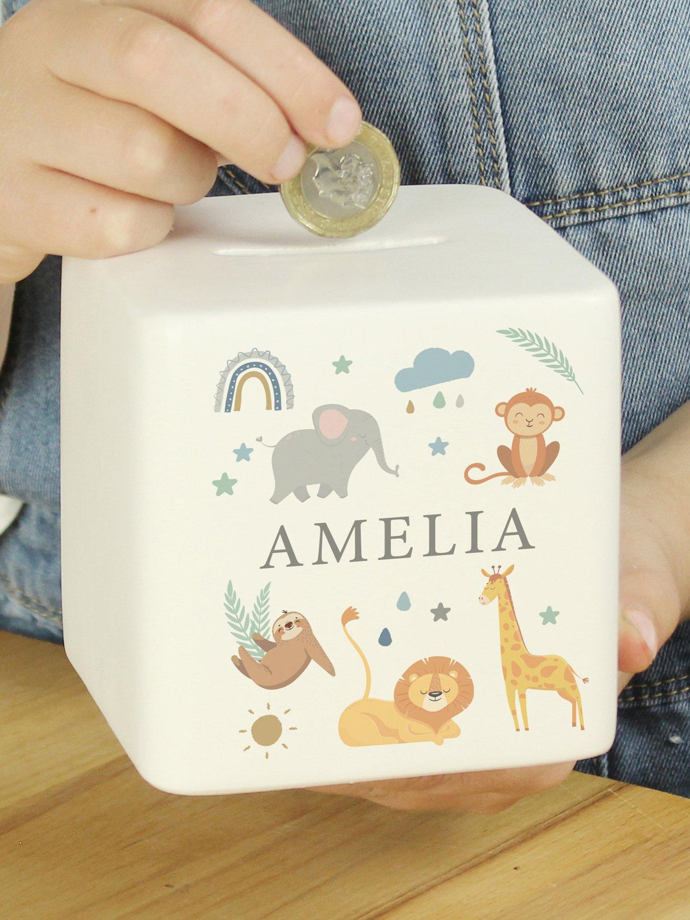 The Personalised Memento Company Personalised Animal Money box | Very