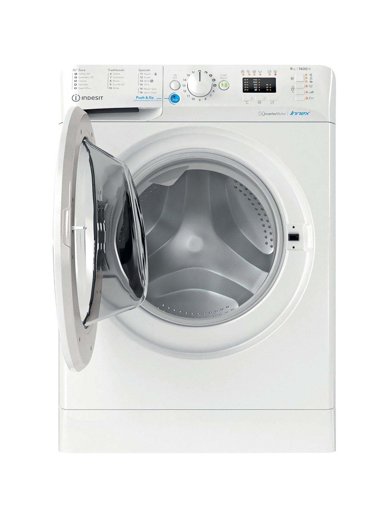 Indesit BWA81684XWUKN 8kg Load, 1600rpm Spin Washing Machine - White ...