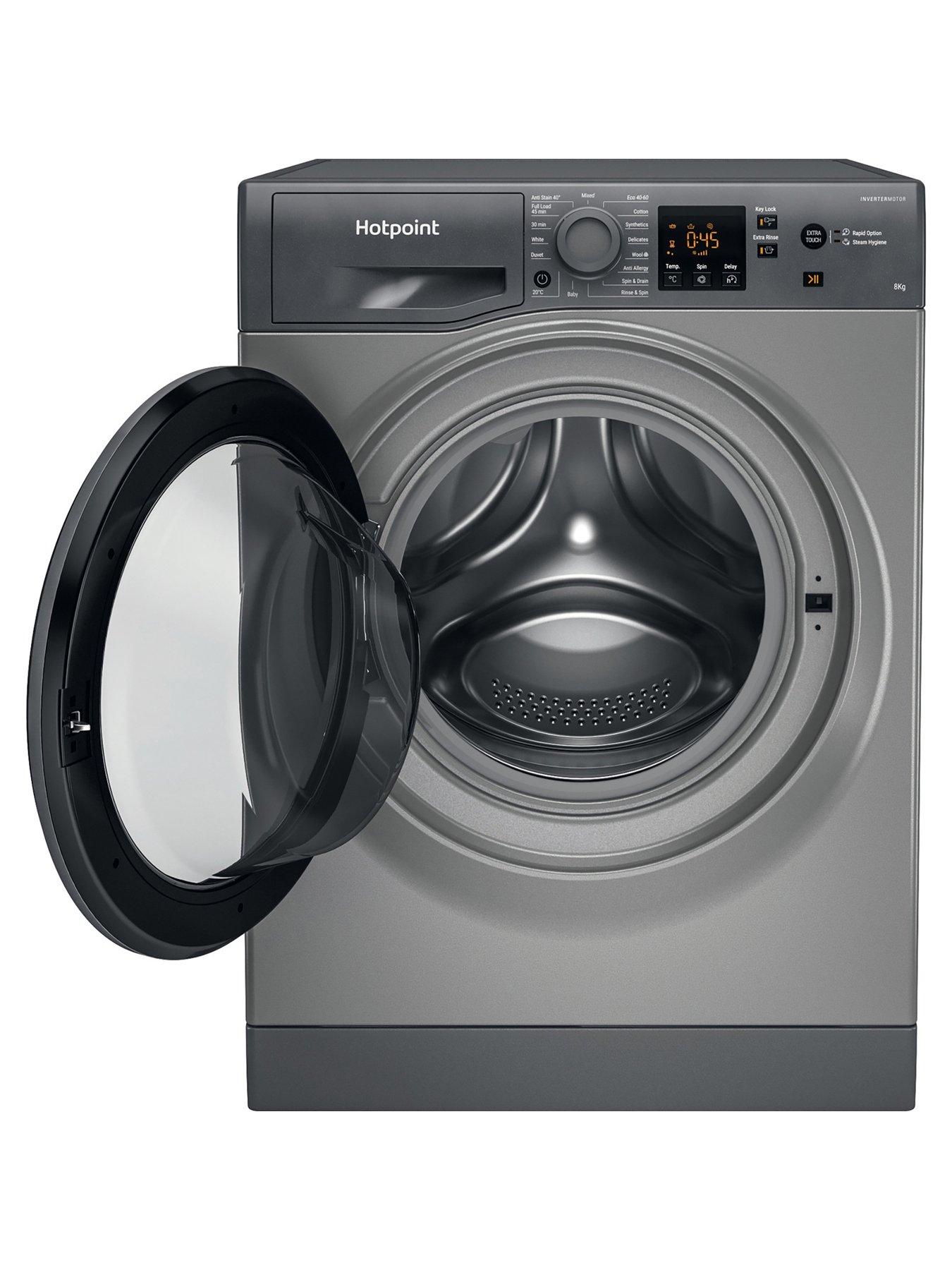 Hotpoint NSWM864CGGUKN 8kg Load, 1600rpm Spin Washing Machine ...
