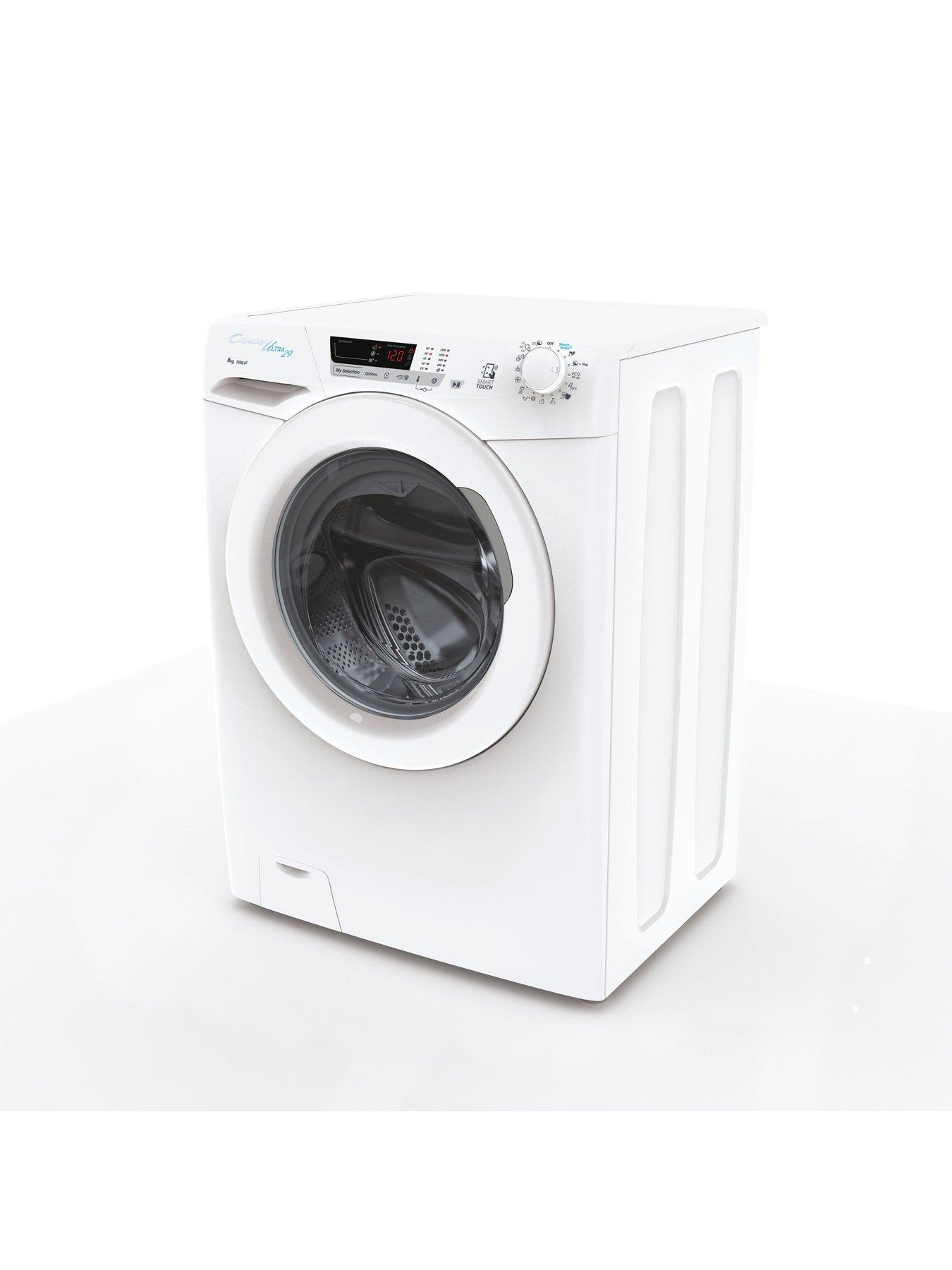 Candy Ultra HCU1482DE 8kg Load, 1400rpm Spin Freestanding Washing ...