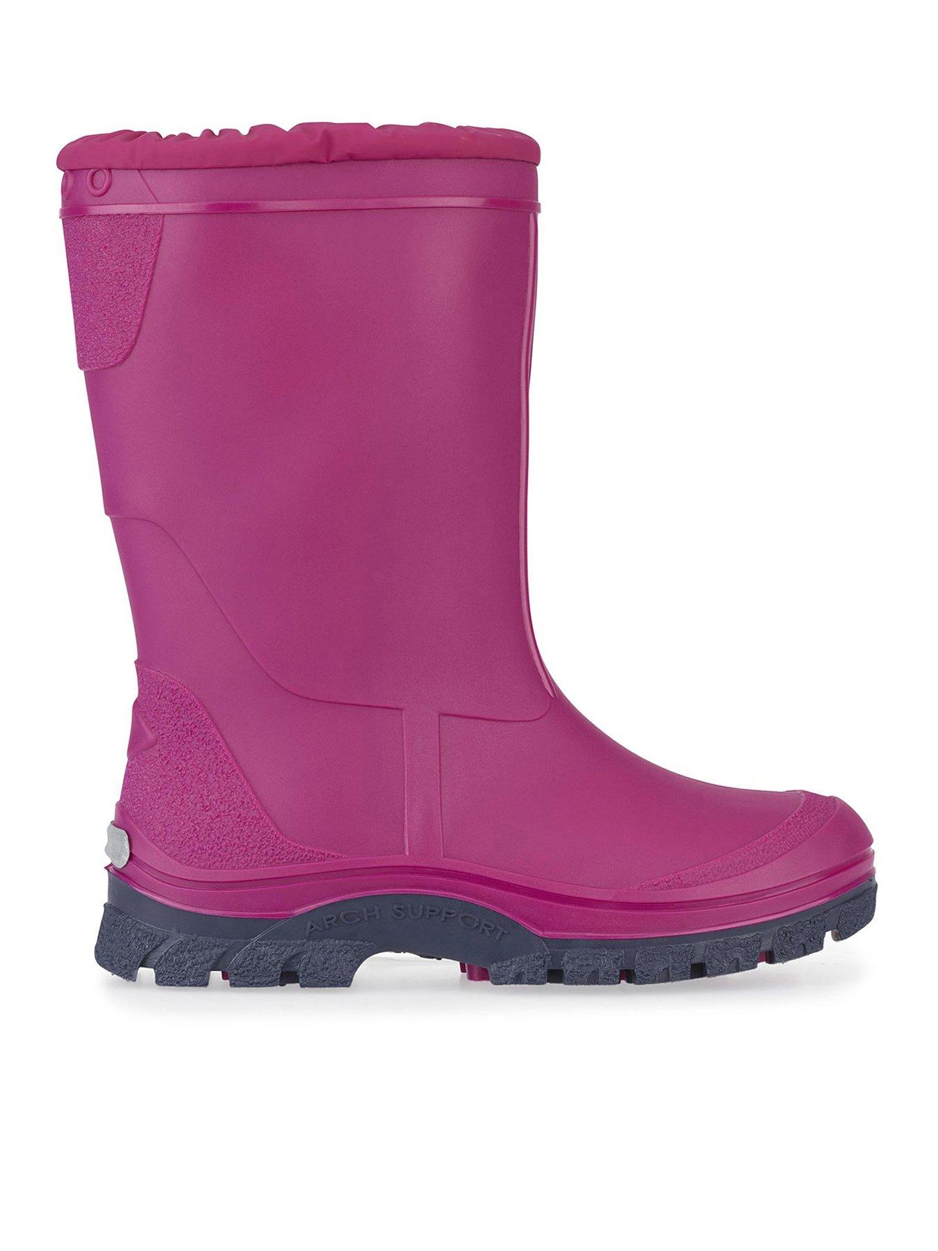Start-rite Mudbuster Girls Pink Fleece Lined Warm Waterproof Wellies ...