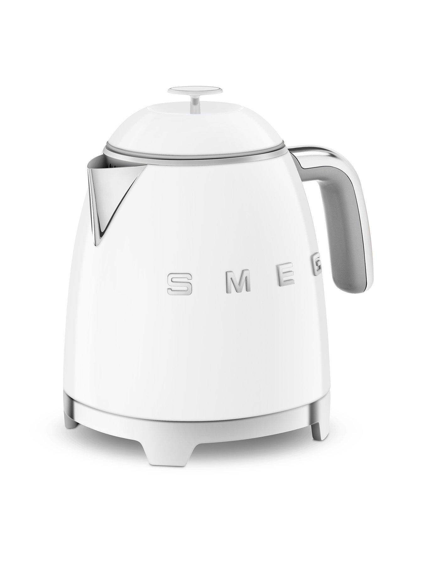 Smeg KLF05 Retro Style 0.8L Mini Kettle, 1400W - White | Very