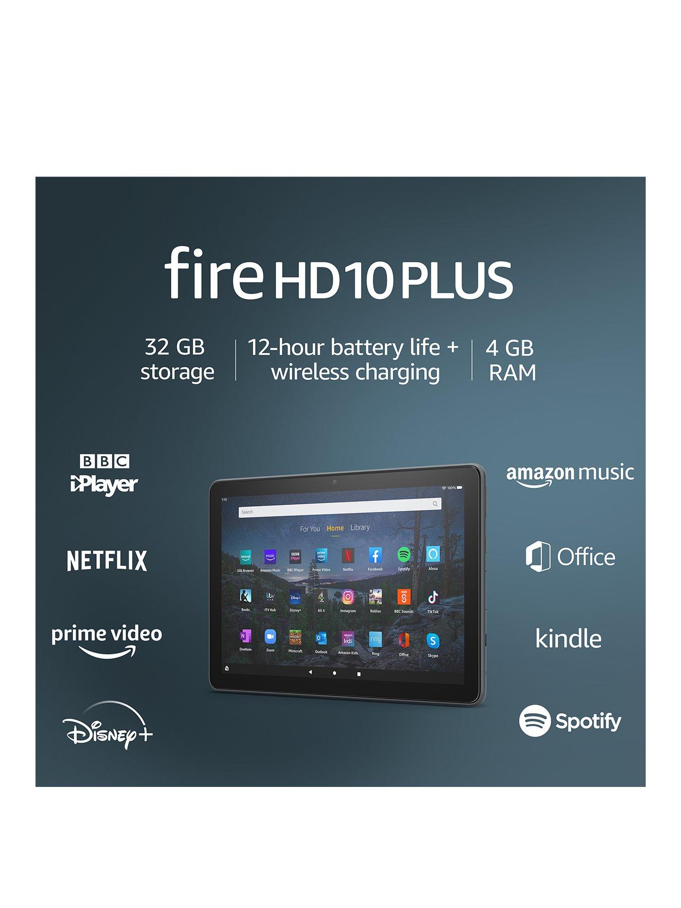 Amazon Fire HD 10 Plus Tablet - 10.1in 1080p Full HD display, 32GB ...