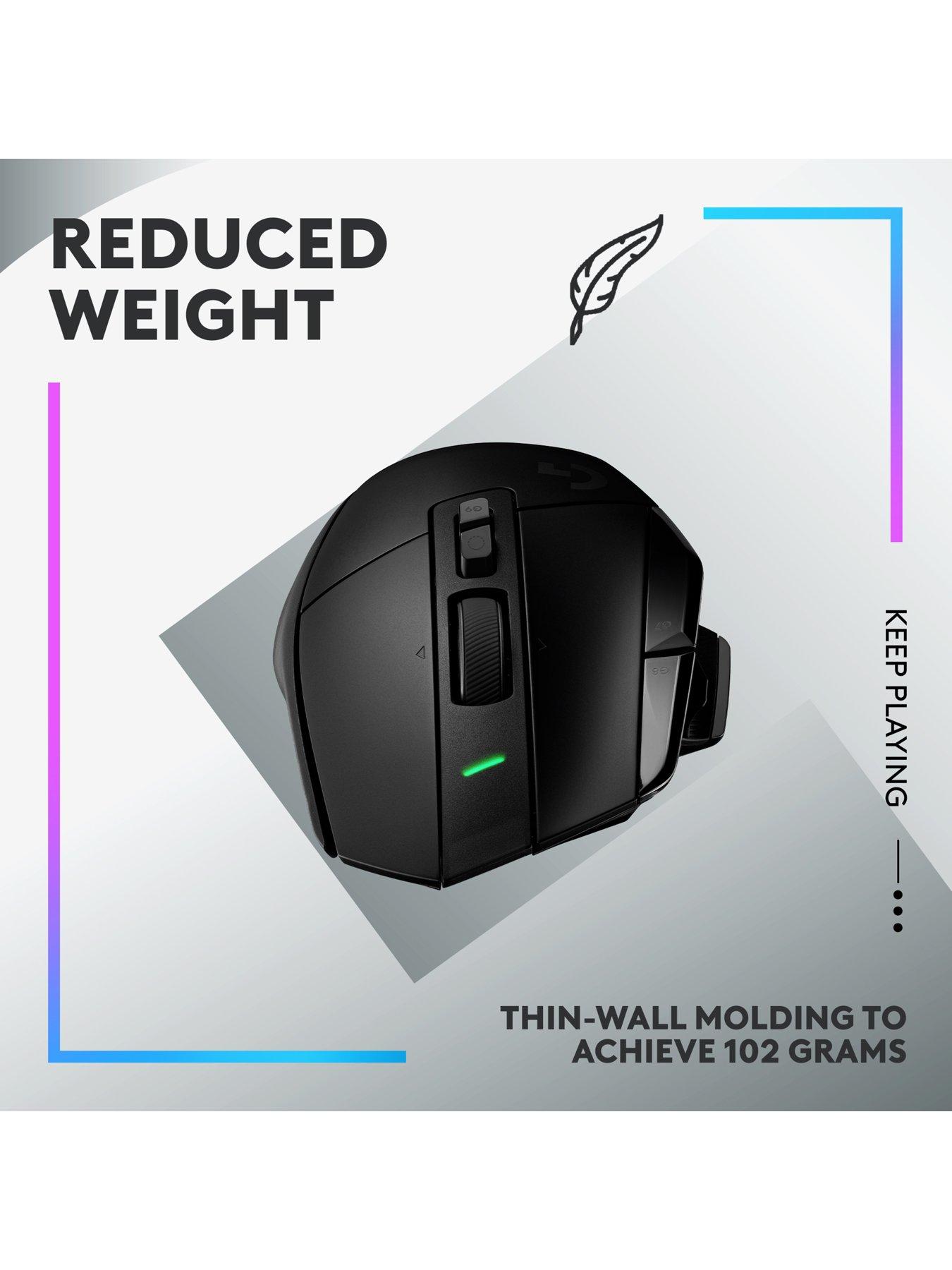 LogitechG G502 X LIGHTSPEED Wireless Gaming Mouse, HERO 25K gaming ...