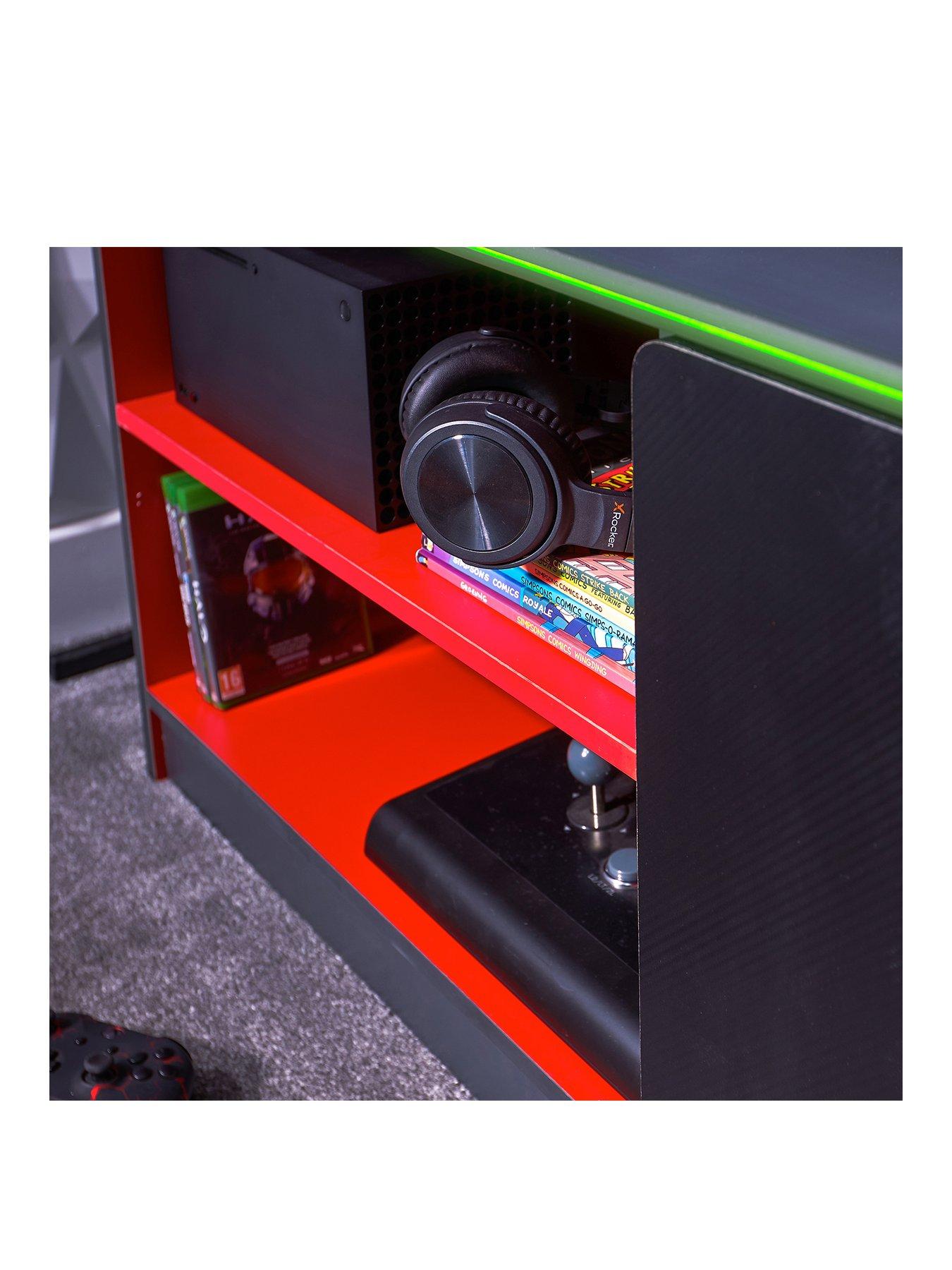 X Rocker Carbon-tek TV Media Unit with Neo Fibre LED Lights | very.co.uk