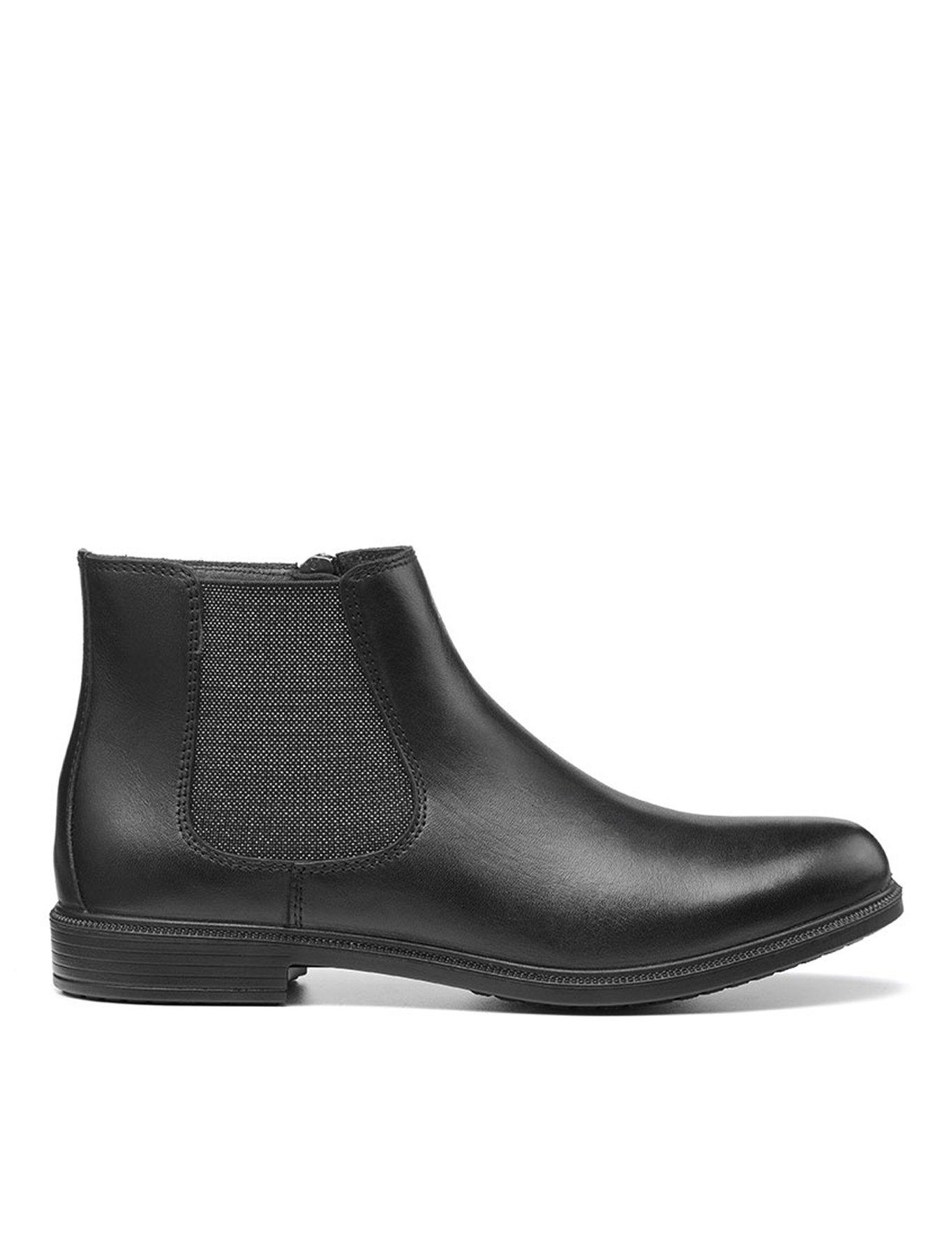 Hotter Tenby Leather Wide Fit Ankle Boots Uk