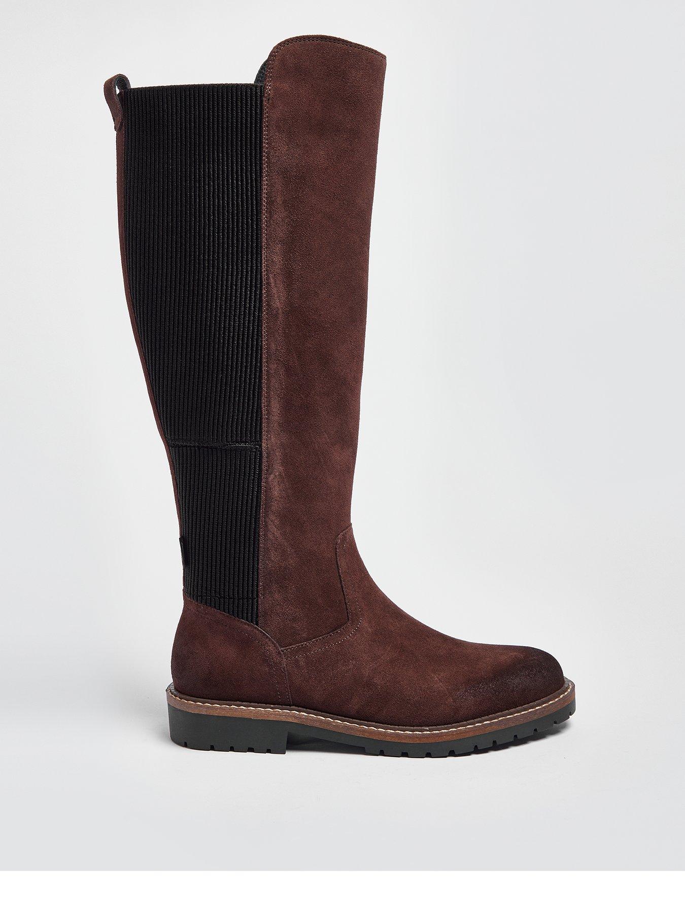 Pod Karina Knee Boots - Brown | Very