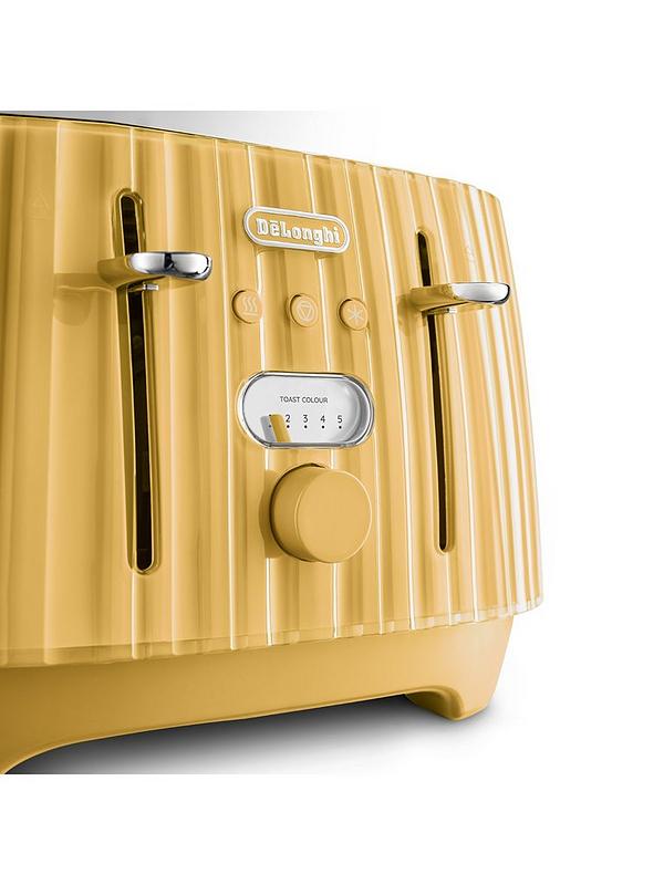 DeLonghi Ballerina 4-Slice Toaster - Yellow | Very DeLonghi Ballerina 4-Slice Toaster - Yellow | Very