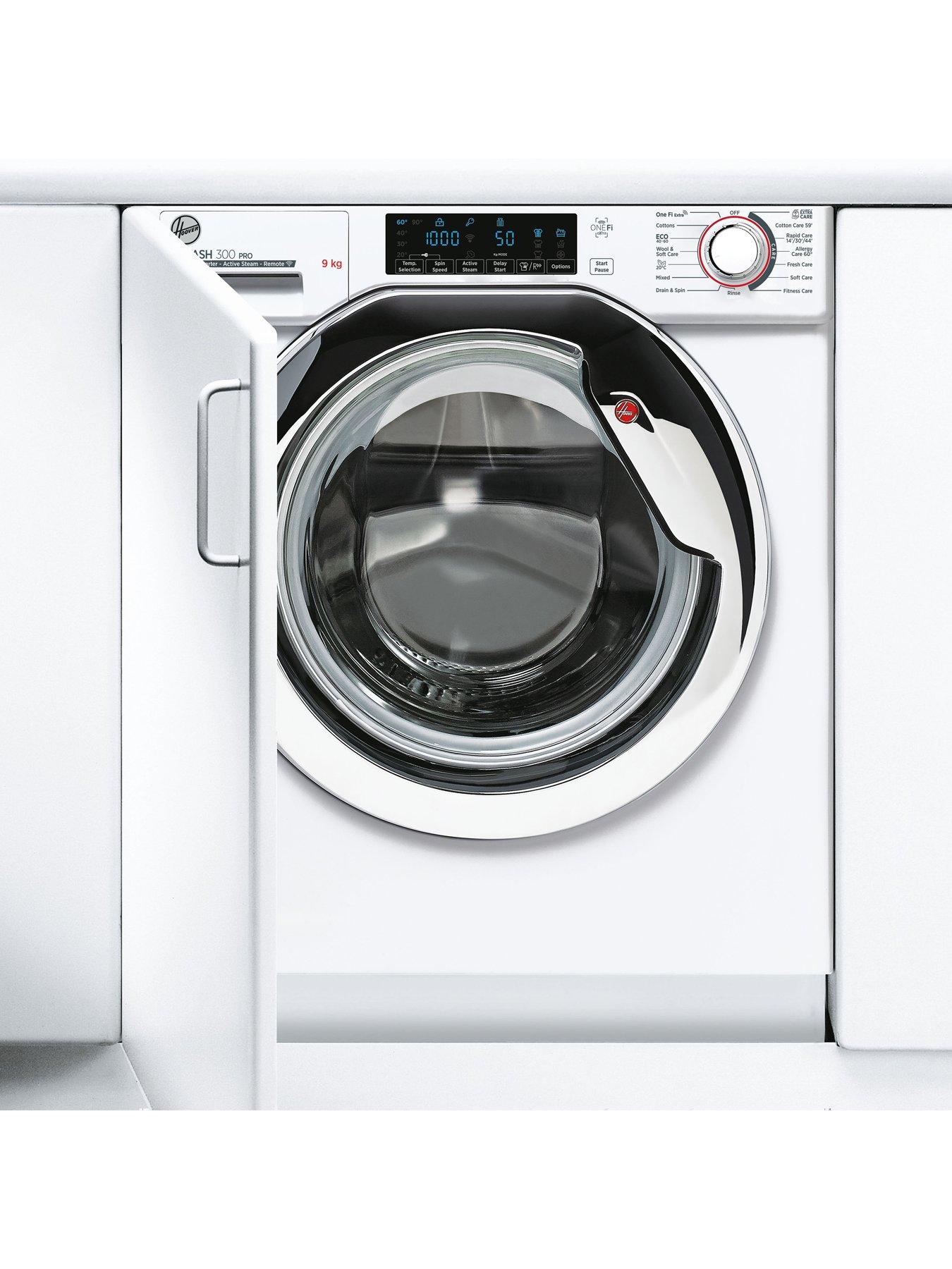 Hoover H-WASH HBWOS 69TAMCE-80 9kg Load, 1600 Spin Integrated Washing ...