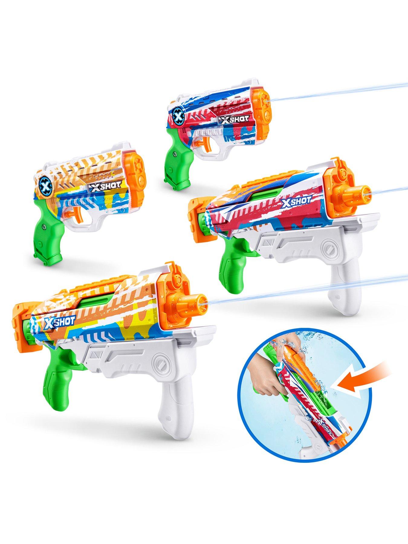 X-Shot Water Fast-Fill Skins Water Blaster Combo 4 Pack | Very