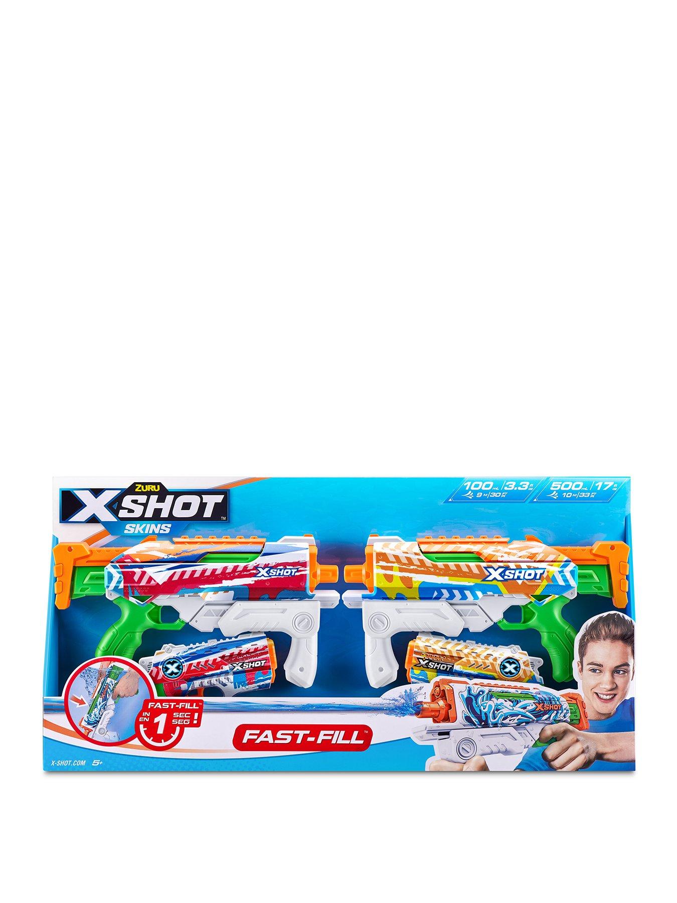 X-Shot Water Fast-Fill Skins Water Blaster Combo 4 Pack | Very