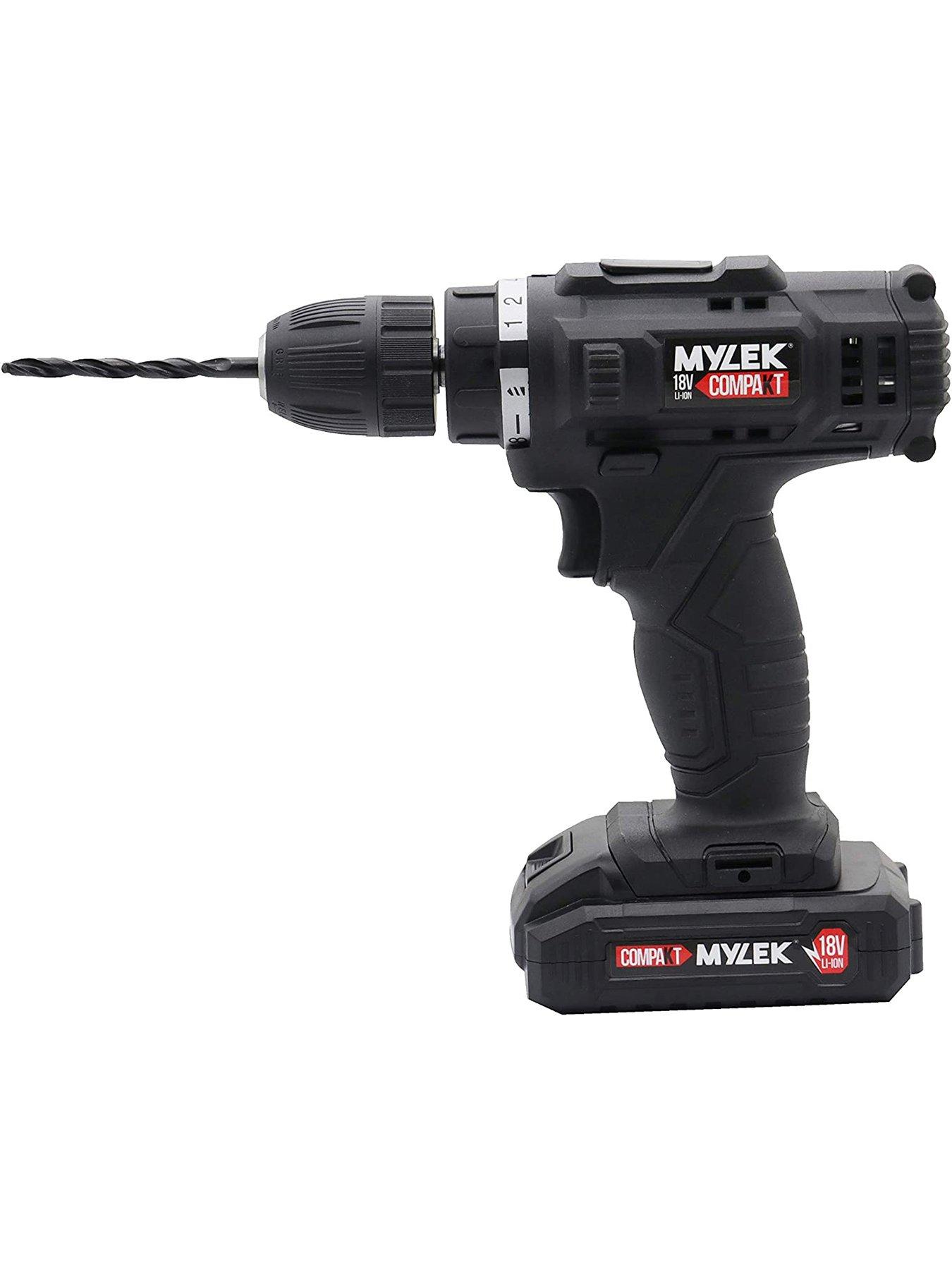 Mylek Cordless Drill Set 18V with 90-Piece Tool Kit and Case | Very