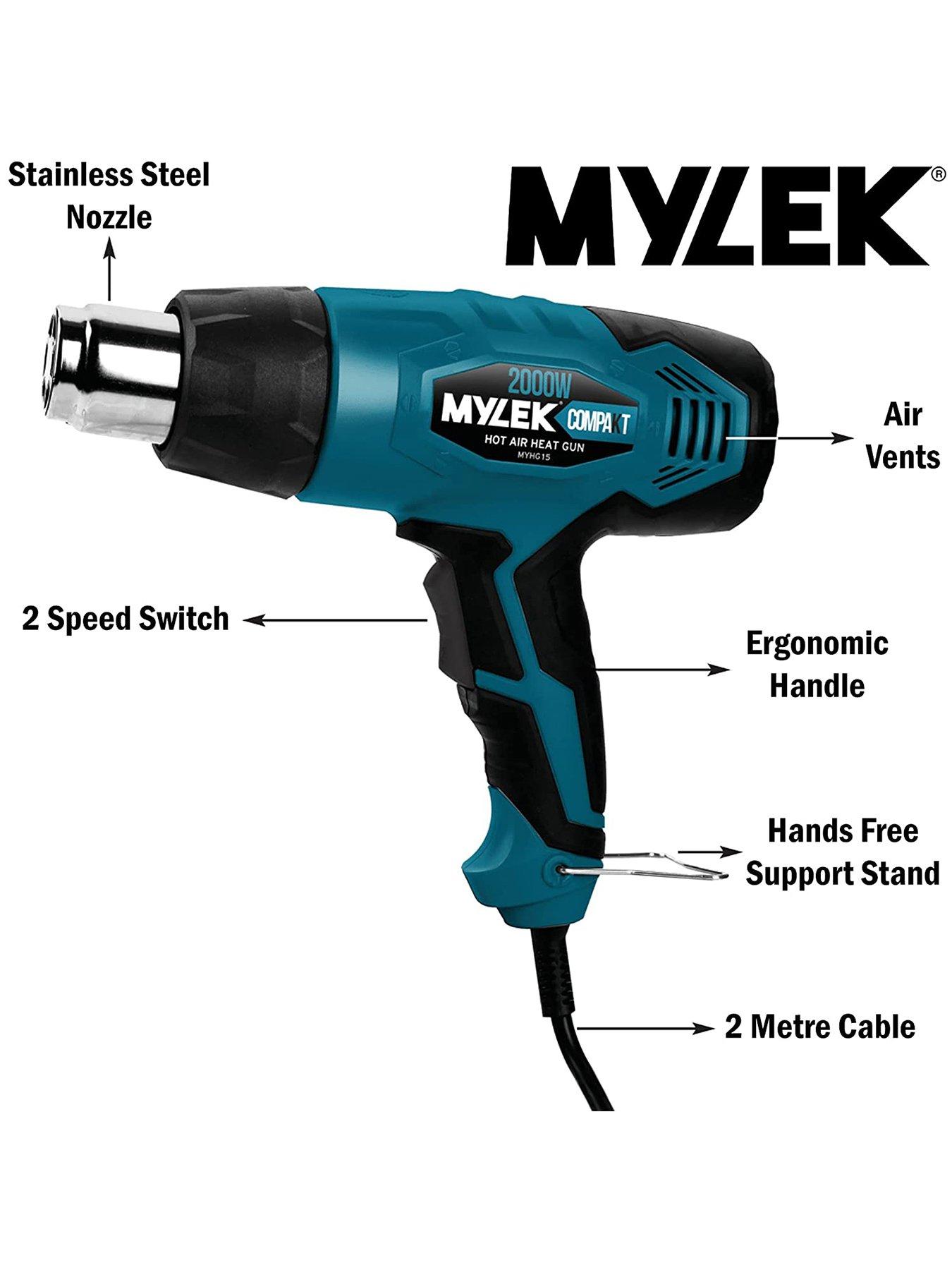Mylek Hot Air Heat Gun 2000W with Accessory Set | Very
