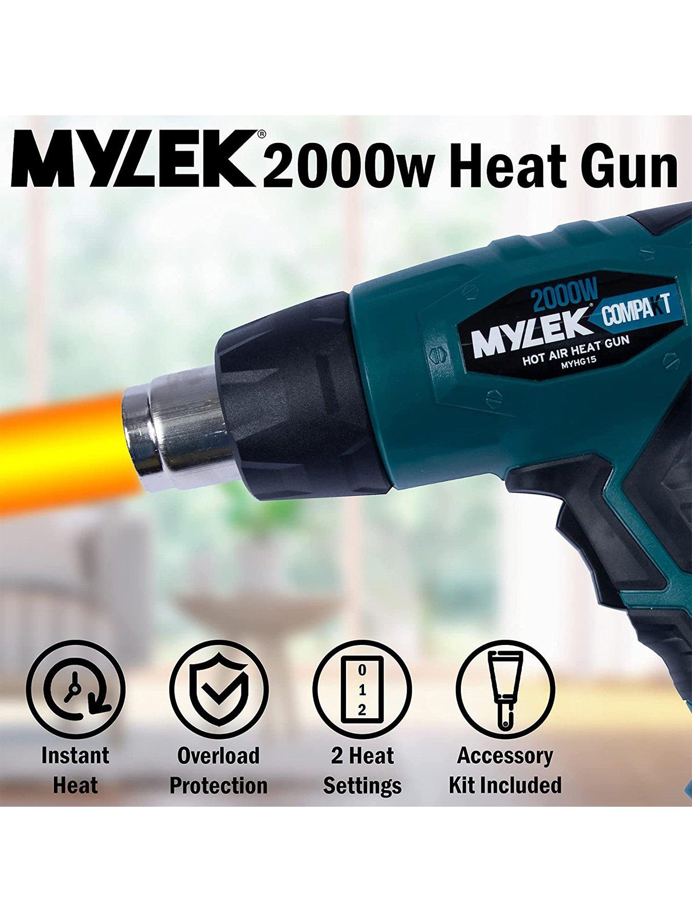 Mylek Hot Air Heat Gun 2000W with Accessory Set | Very