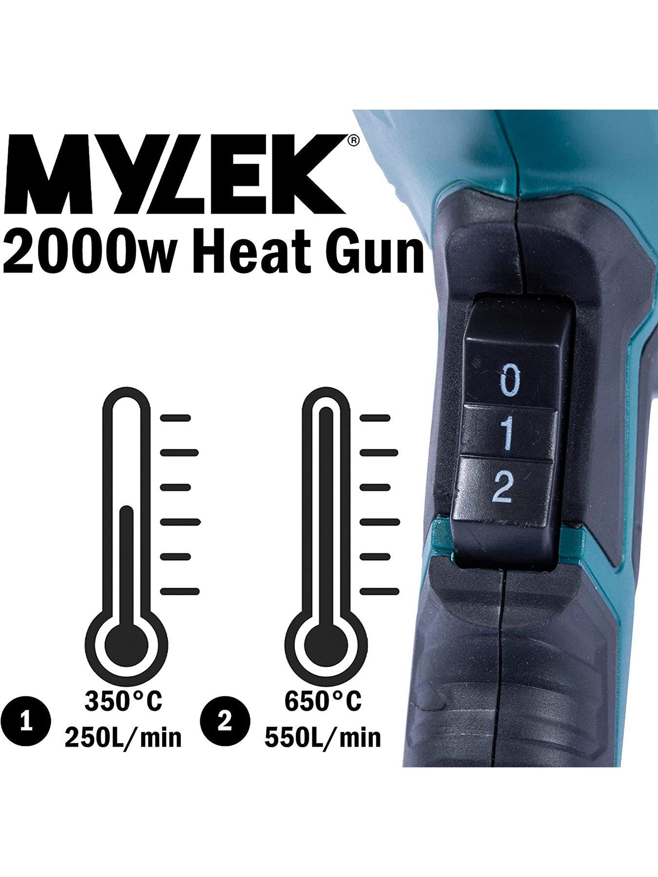 Mylek Hot Air Heat Gun 2000W with Accessory Set | Very