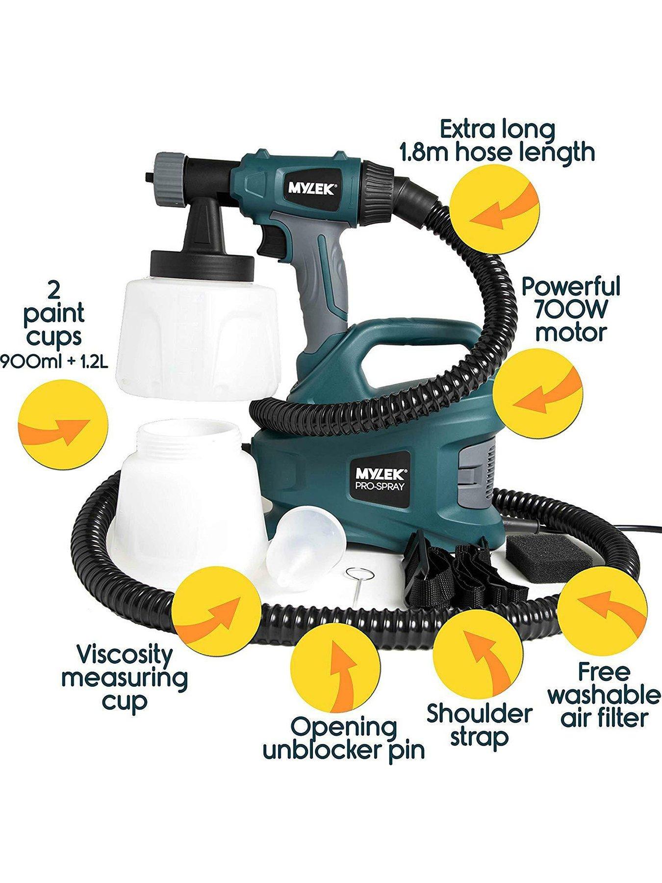 Mylek Pro-Spray 700W Paint Sprayer Kit | Very