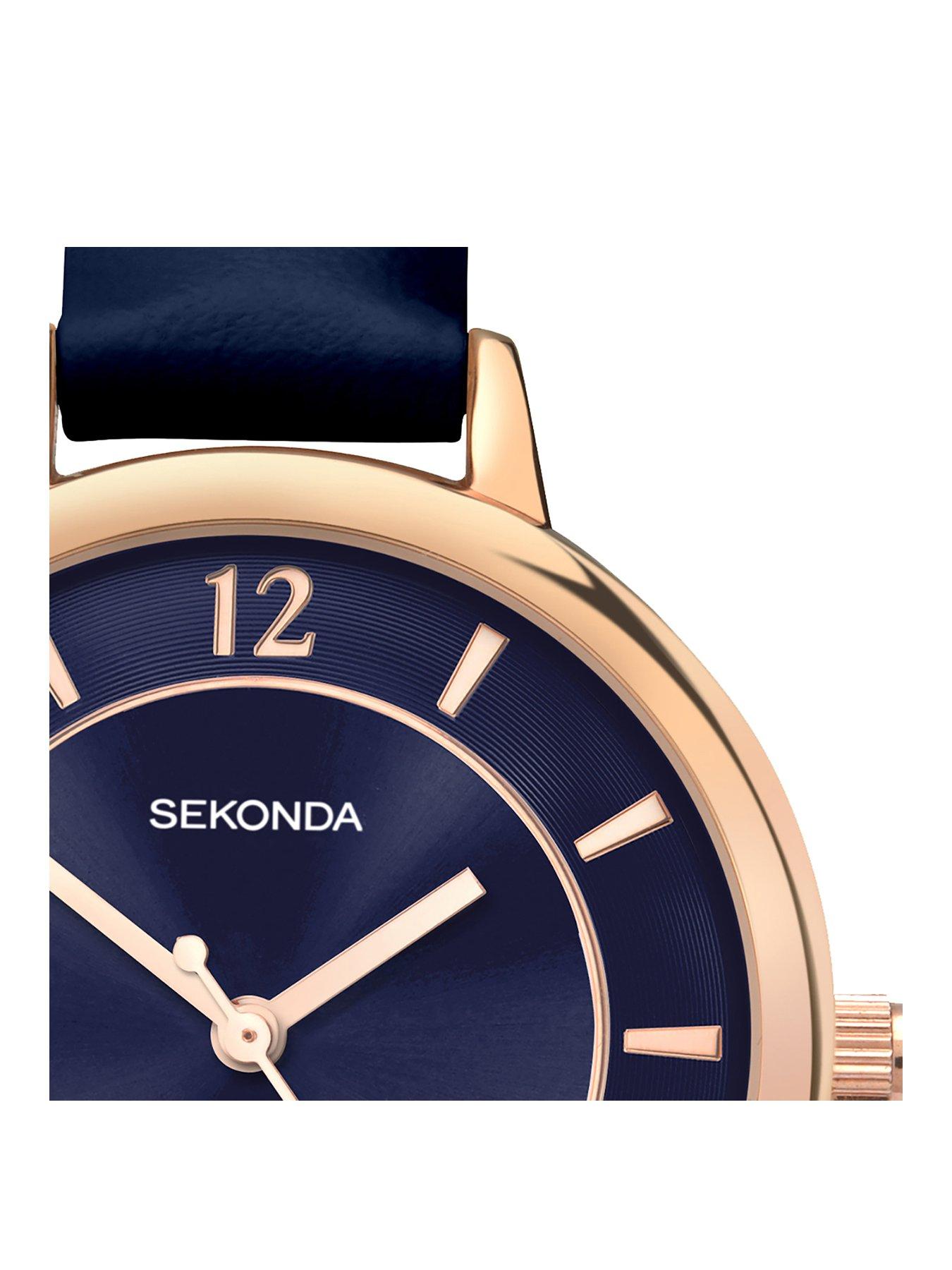 Sekonda Ladies Maisy Blue Polyurethane Strap with Blue Dial Watch ...
