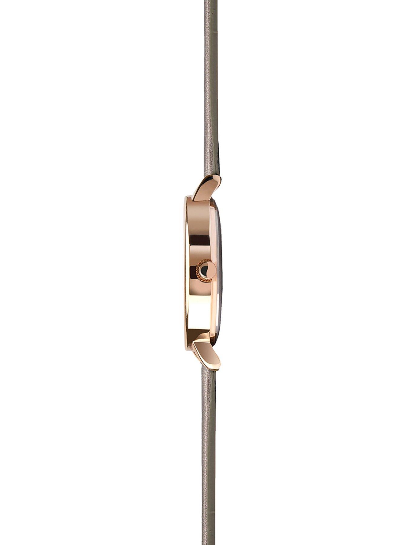 Sekonda Ladies Sadie Bronze Polyurethane Strap with Silver Dial Watch ...