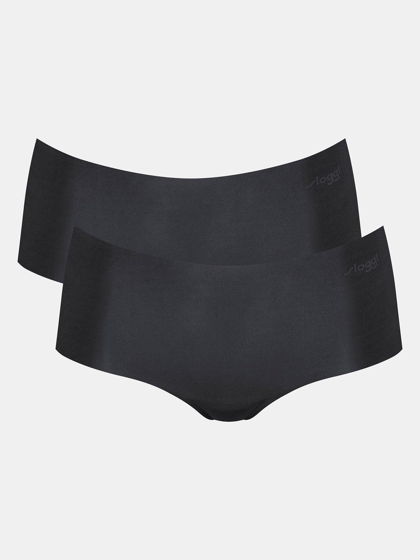 Sloggi Zero Microfibre 2.0 Short 2 Pack Briefs - Black | Very