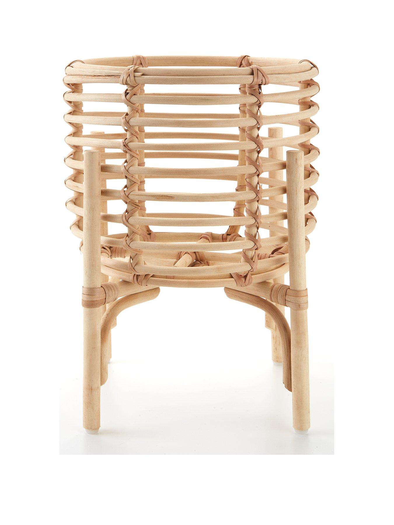 Very Home Rattan Standing Planter | very.co.uk