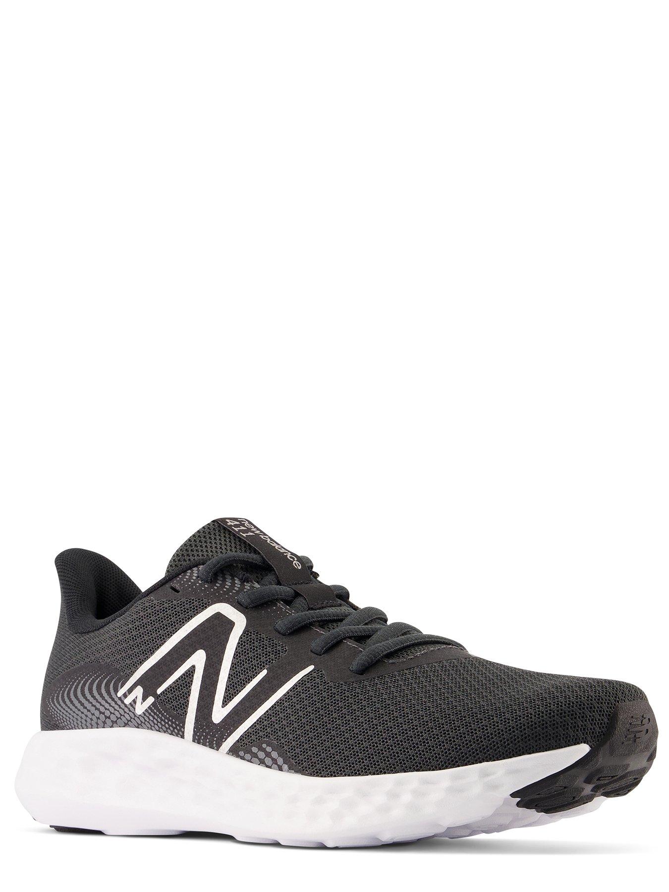 New Balance Womens Running 411 Trainers - Black/White | Very