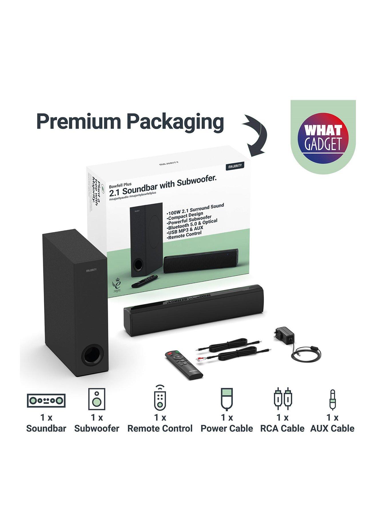 Majority Bowfell Plus Soundbar & Sub 100W | Very