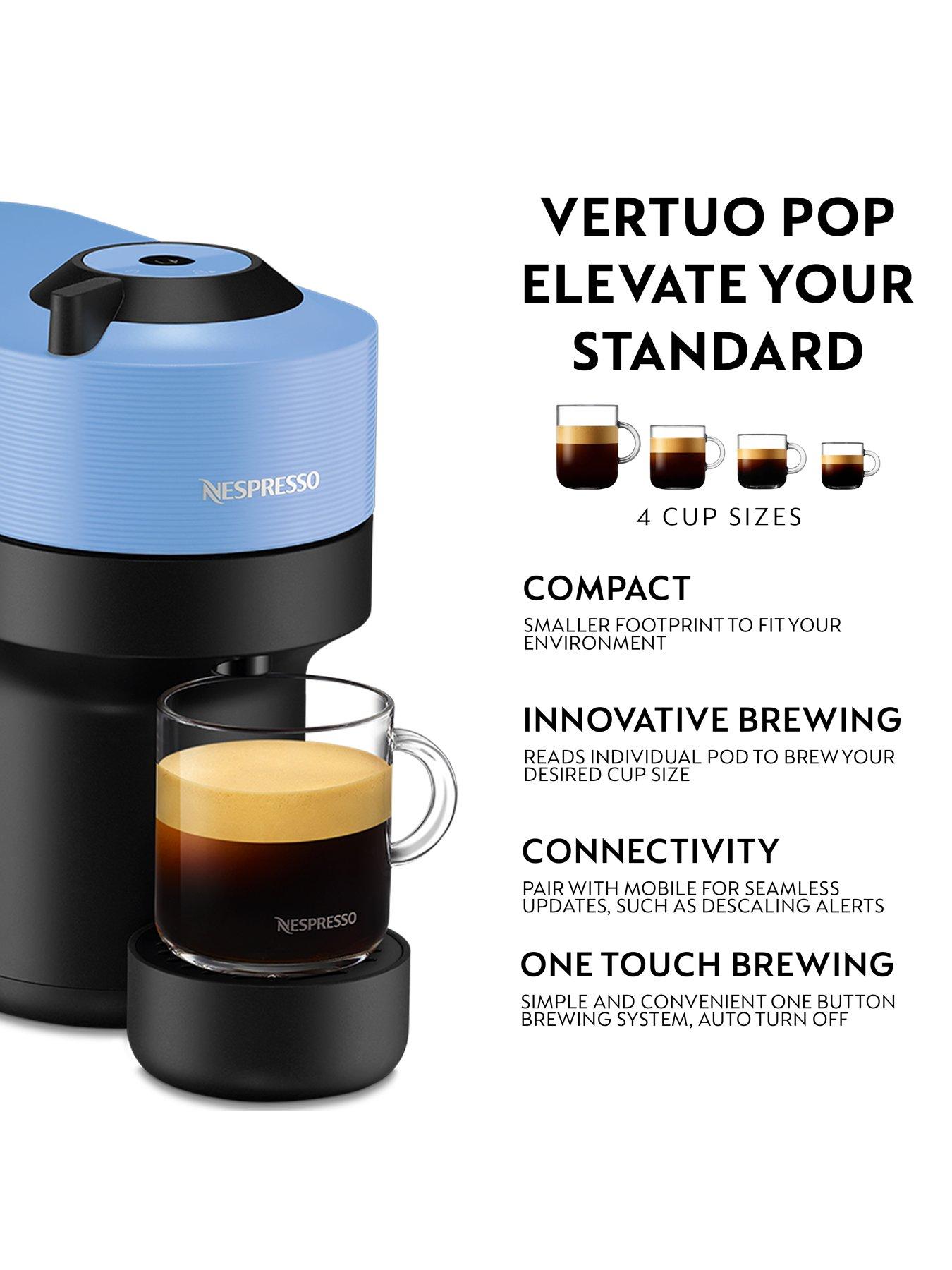 Nespresso Vertuo Pop 11731 Coffee Machine by Magimix - Pacific Blue ...