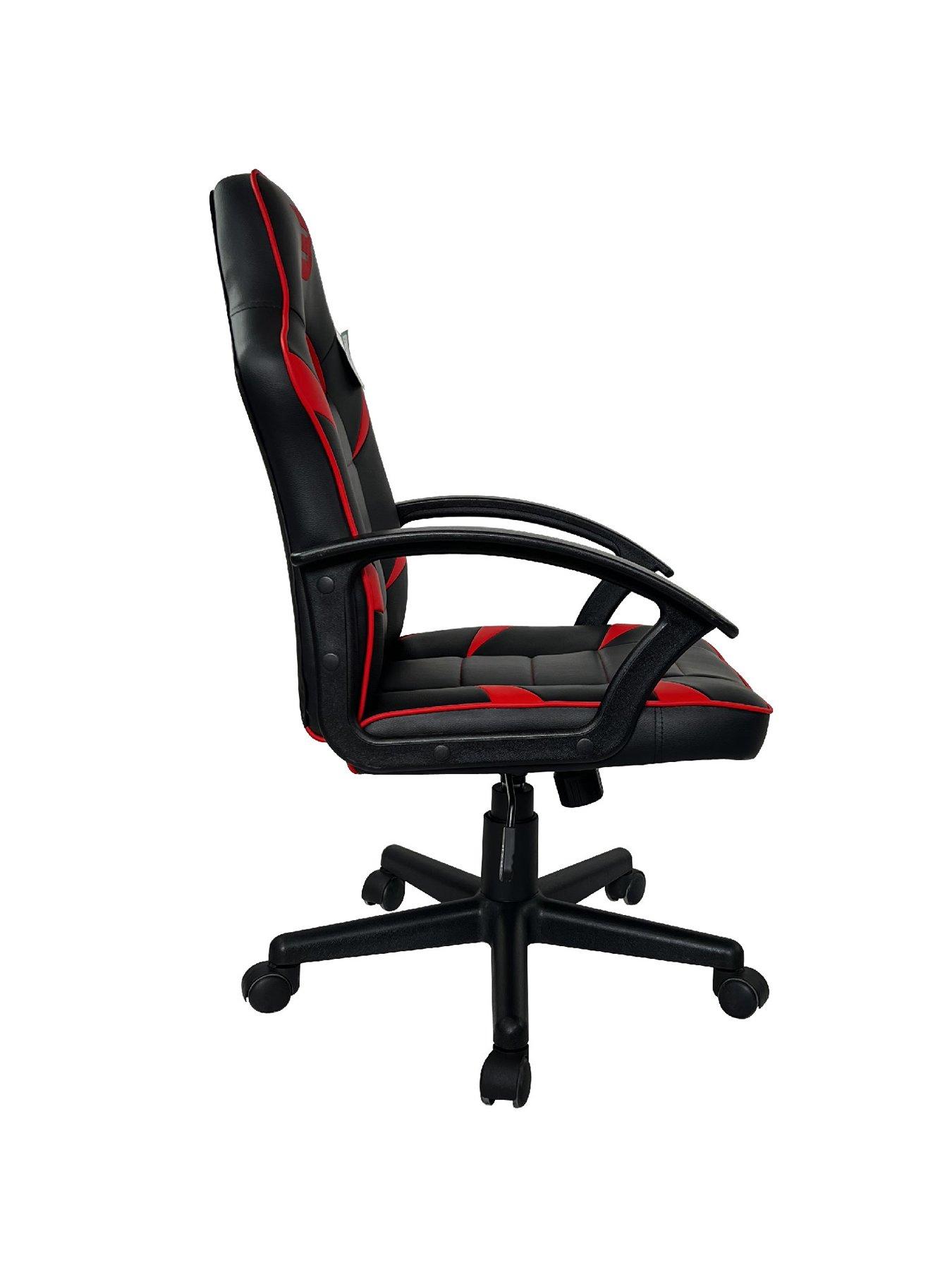 BraZen Valor Mid Back PC Gaming Chair - Red | very.co.uk