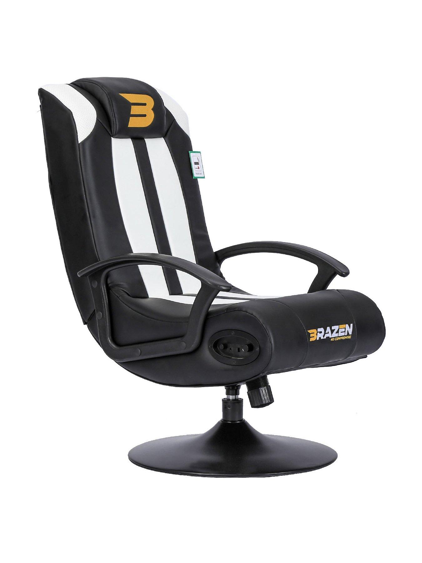 BraZen Stag 2.1 Bluetooth Surround Sound Gaming Chair - White | Very