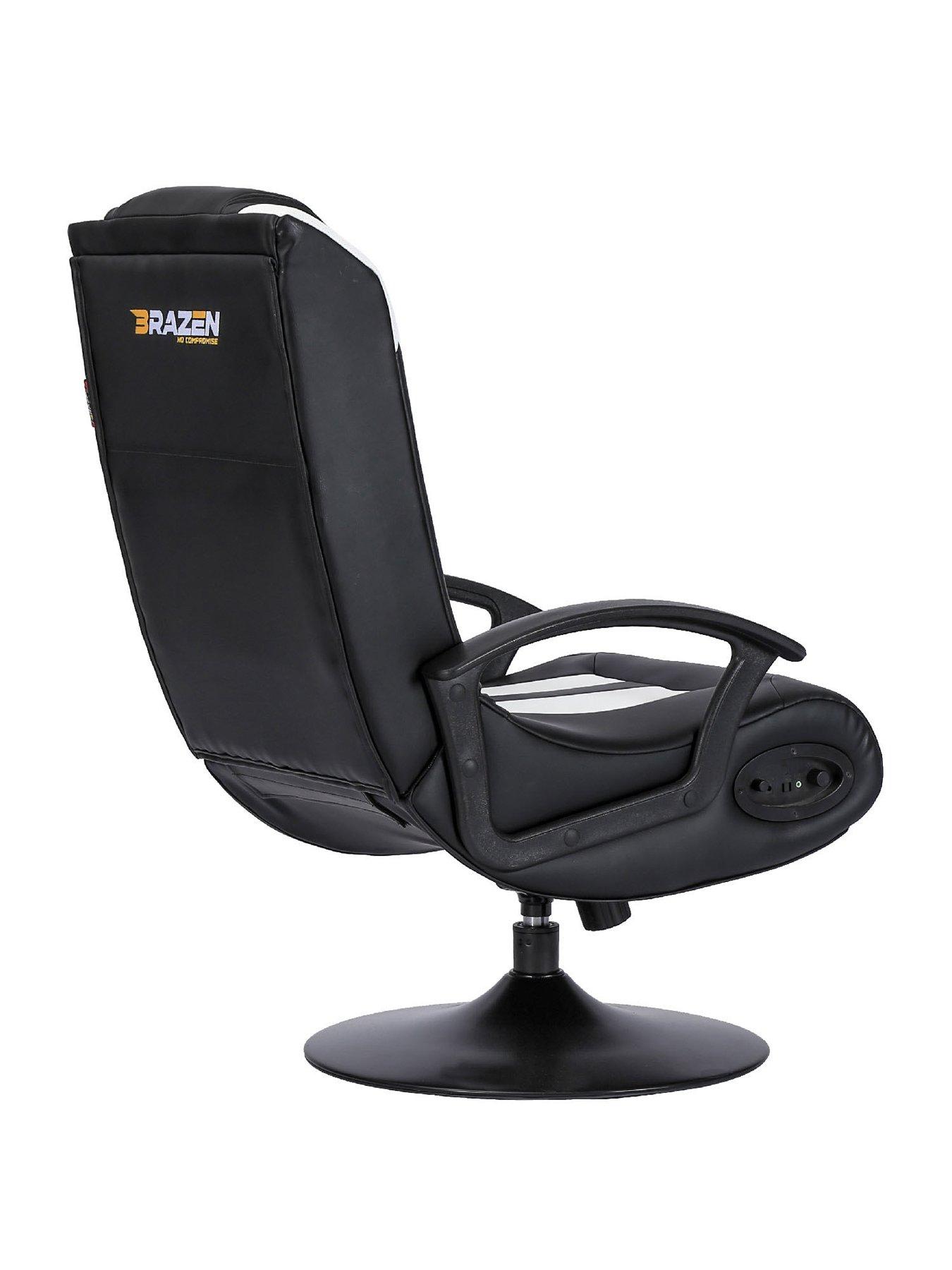 BraZen Stag 2.1 Bluetooth Surround Sound Gaming Chair - White | Very