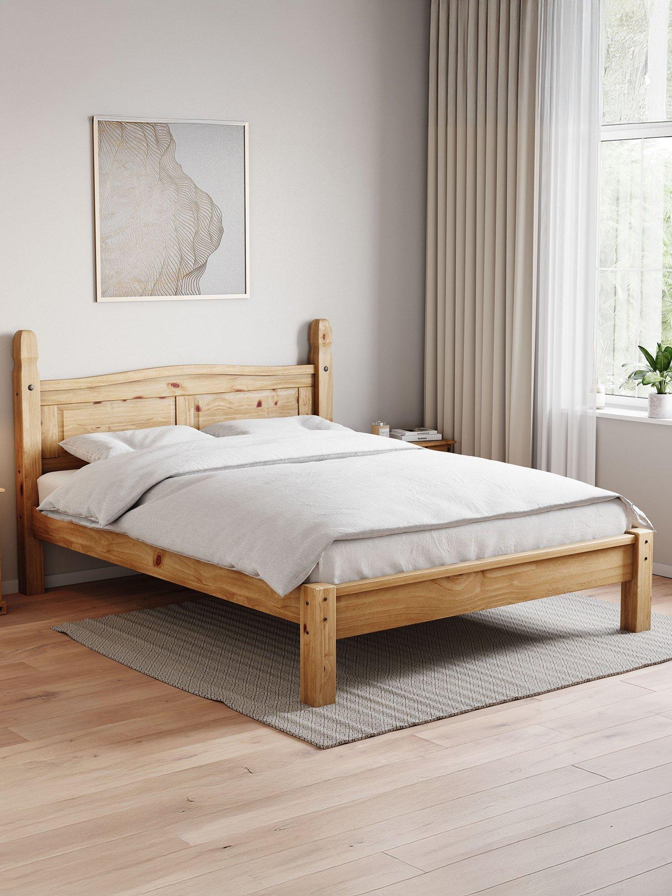 Vida Designs Corona Solid Pine Bed Frame - Low Foot End | Very