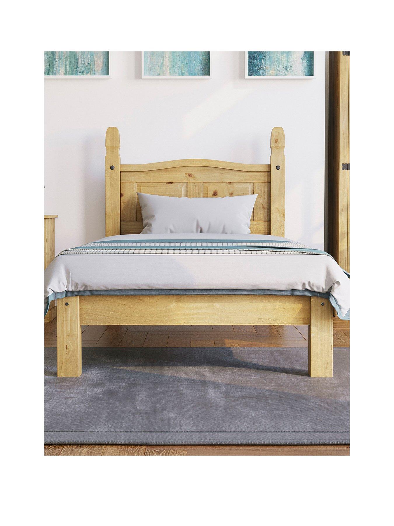 Vida Designs Corona Solid Pine Bed Frame - Low Foot End | Very
