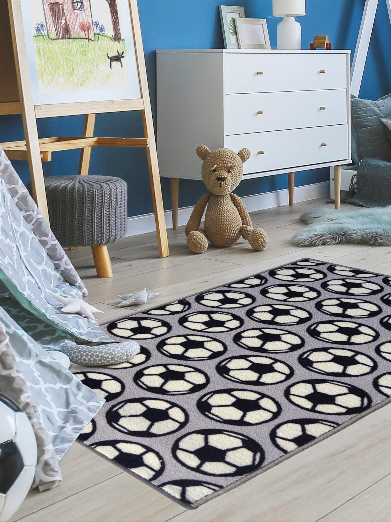 The Very Collection Football Rug - Grey | Very