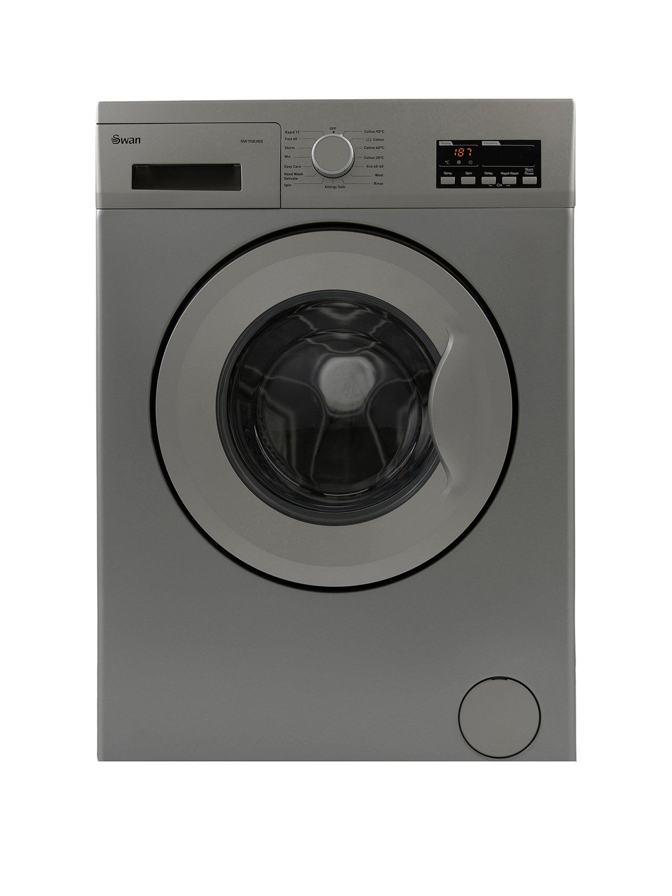 Swan SW15836S 8kg Load, 1200 Spin Washing Machine - Silver | very.co.uk