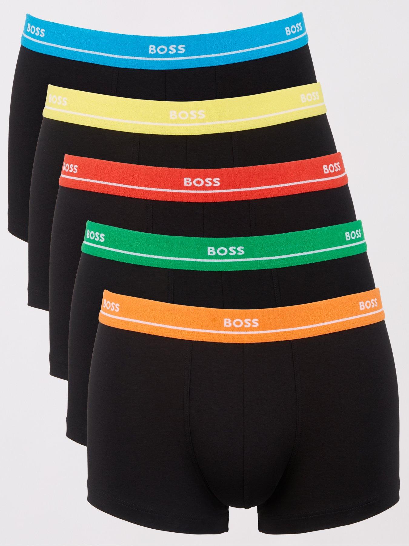 BOSS 5 Pack Logo Trunks - Black | very.co.uk