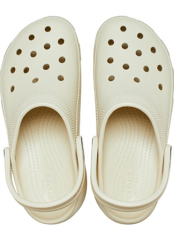 Crocs Classic Crocs Platform Clog Wedge - Bone | Very Crocs Classic Crocs Platform Clog Wedge - Bone | Very