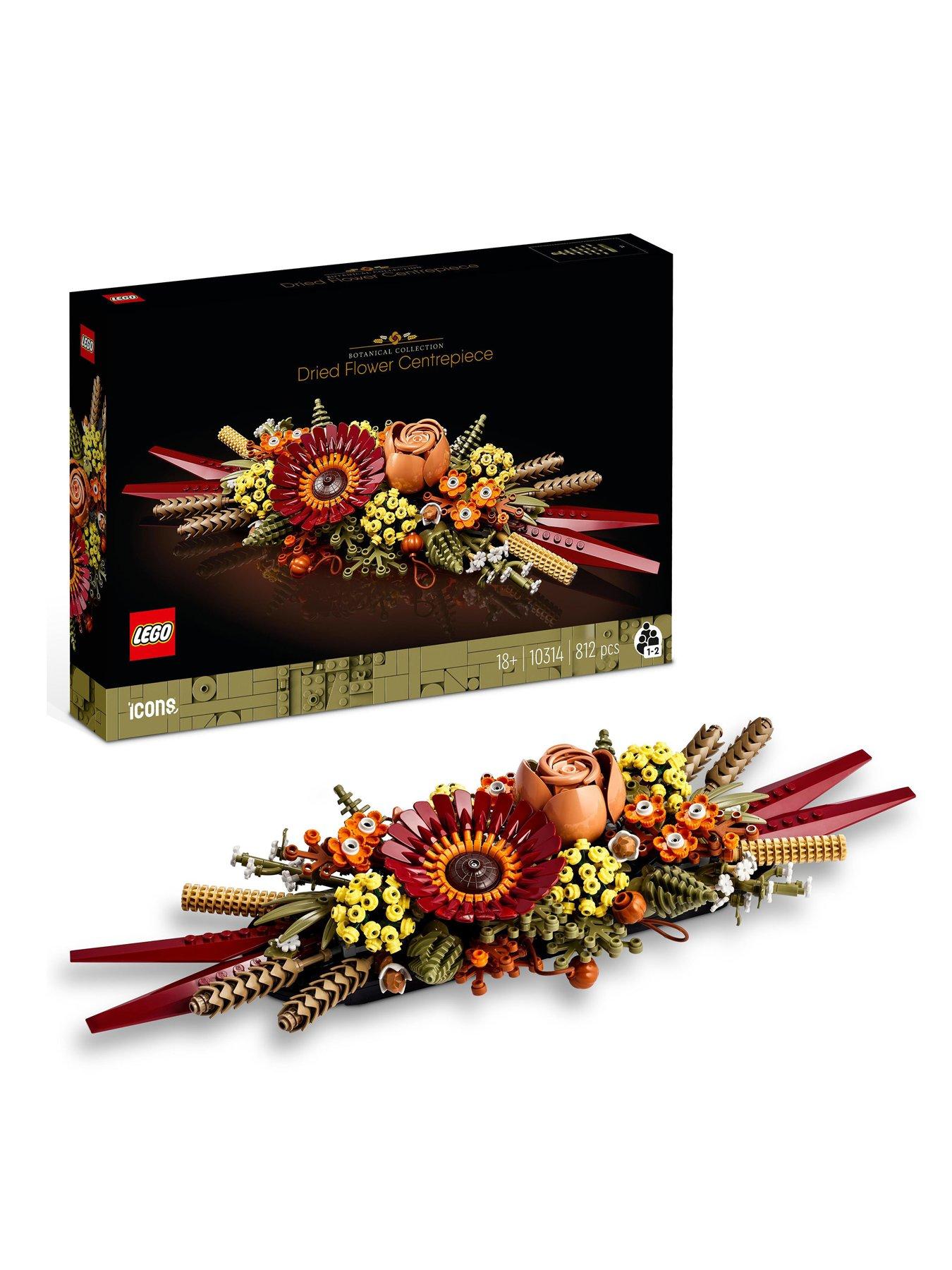 LEGO Icons Dried Flower Centrepiece Decor Set 10314 | Very.co.uk